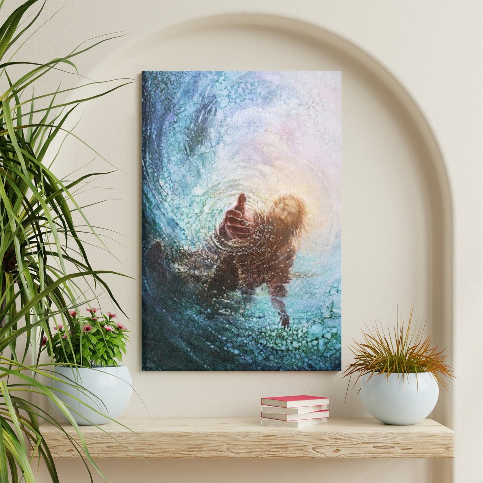 WFSposter Jesus Christ Canvas Wall Art The Hand of God Poster Modern ...