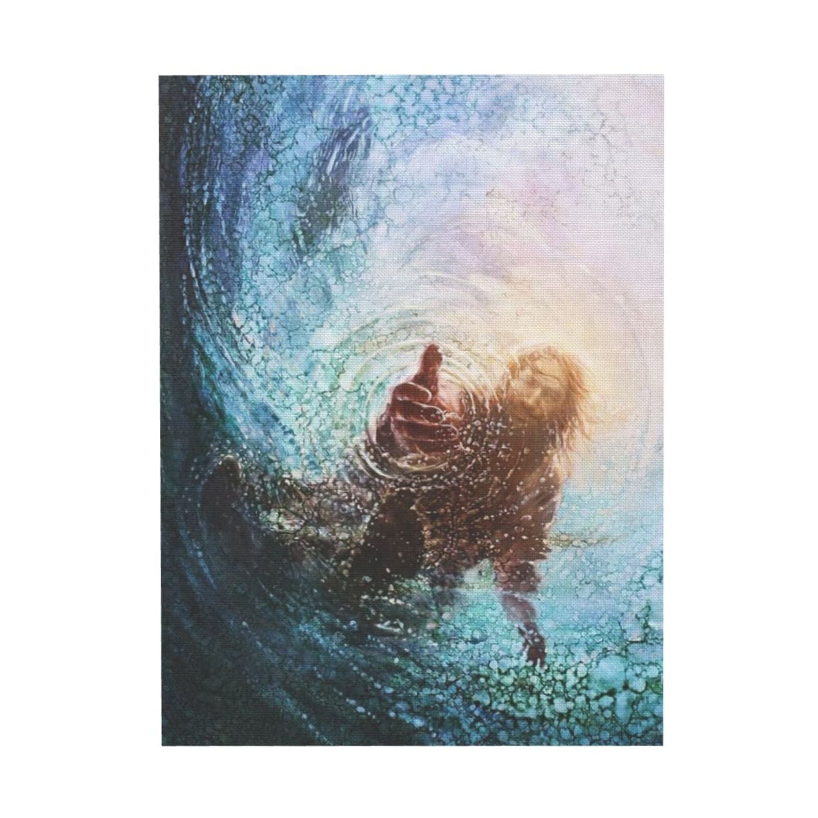 WFSposter Jesus Christ Canvas Wall Art The Hand of God Poster Modern ...