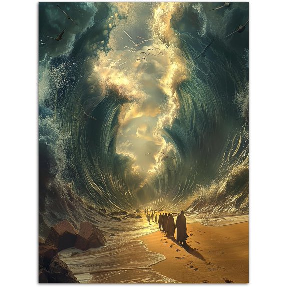 WFSposter-Modern Christian Canvas Wall Art – Bible Story of Moses ...
