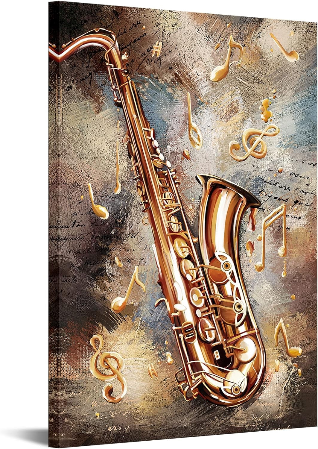 WFSposter-Saxophone Wall Art Canvas Prints Jazz Painting Musical ...