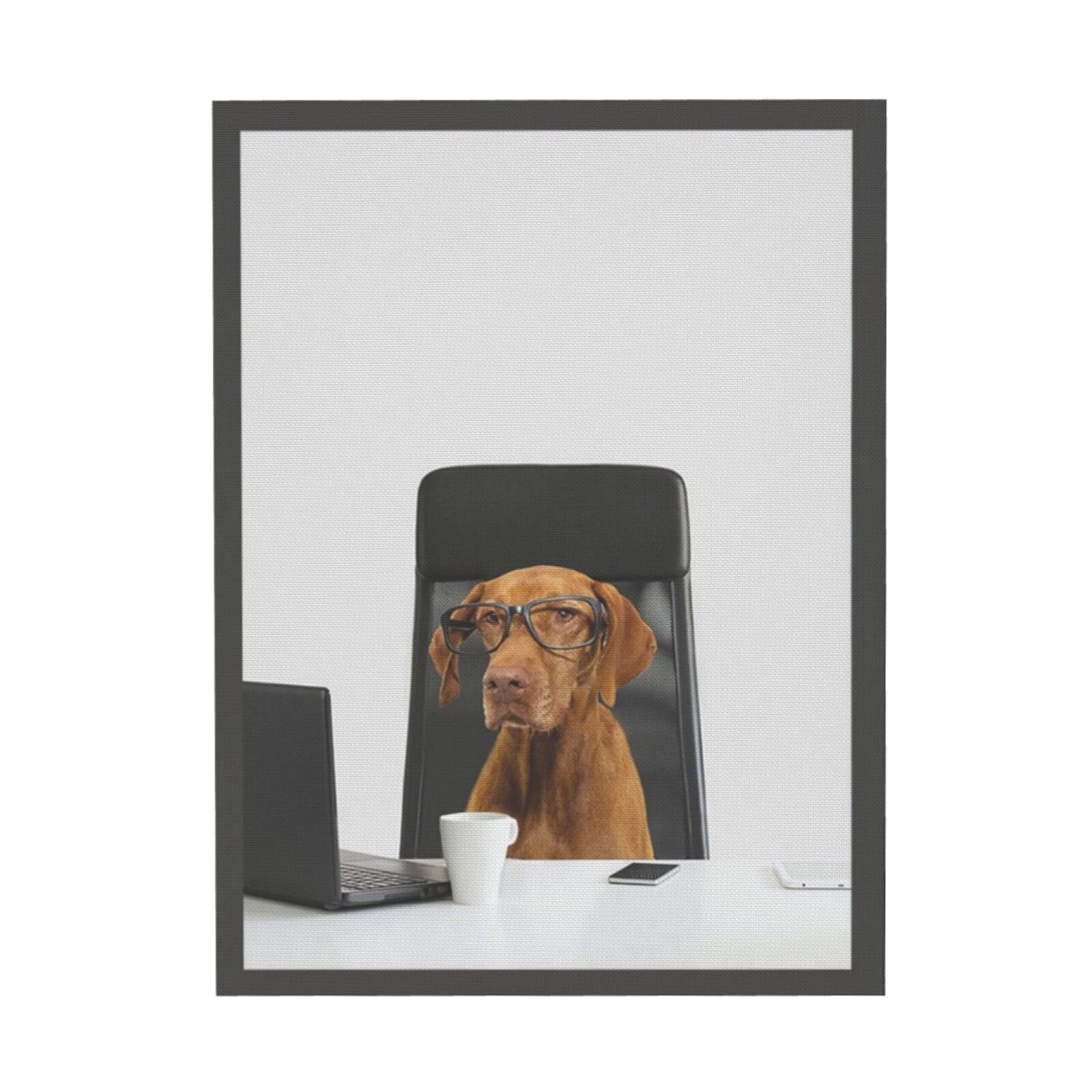 WFSposter Serious Dog Canvas Wall Art,I‘m Dog Engineering Framed Canvas ...