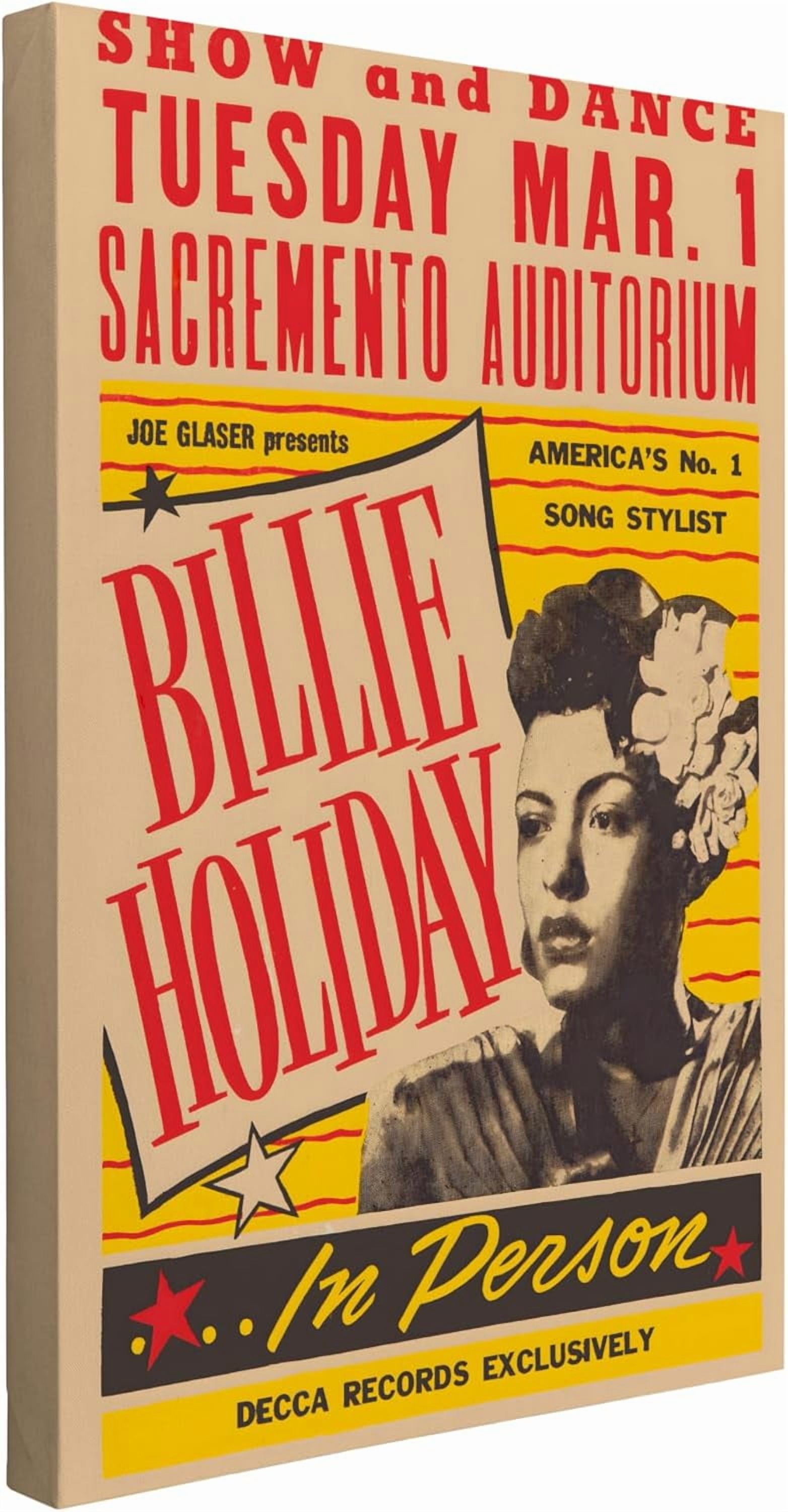 WFSposter-Whelhung Billie Holiday Poster - Vintage Concert Posters ...