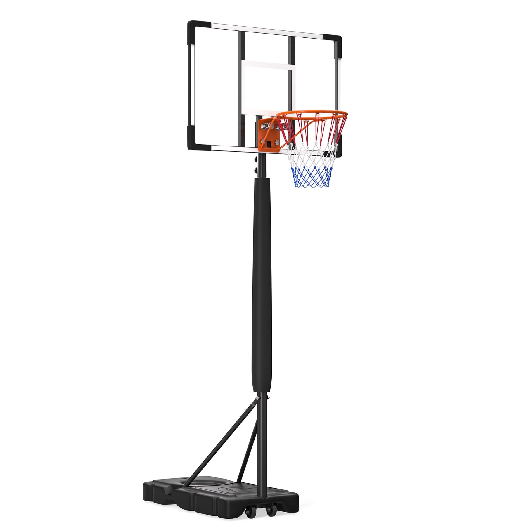 WFUN 44-Inch Portable Basketball Stand with PVC Backboard, 5.2-10ft ...