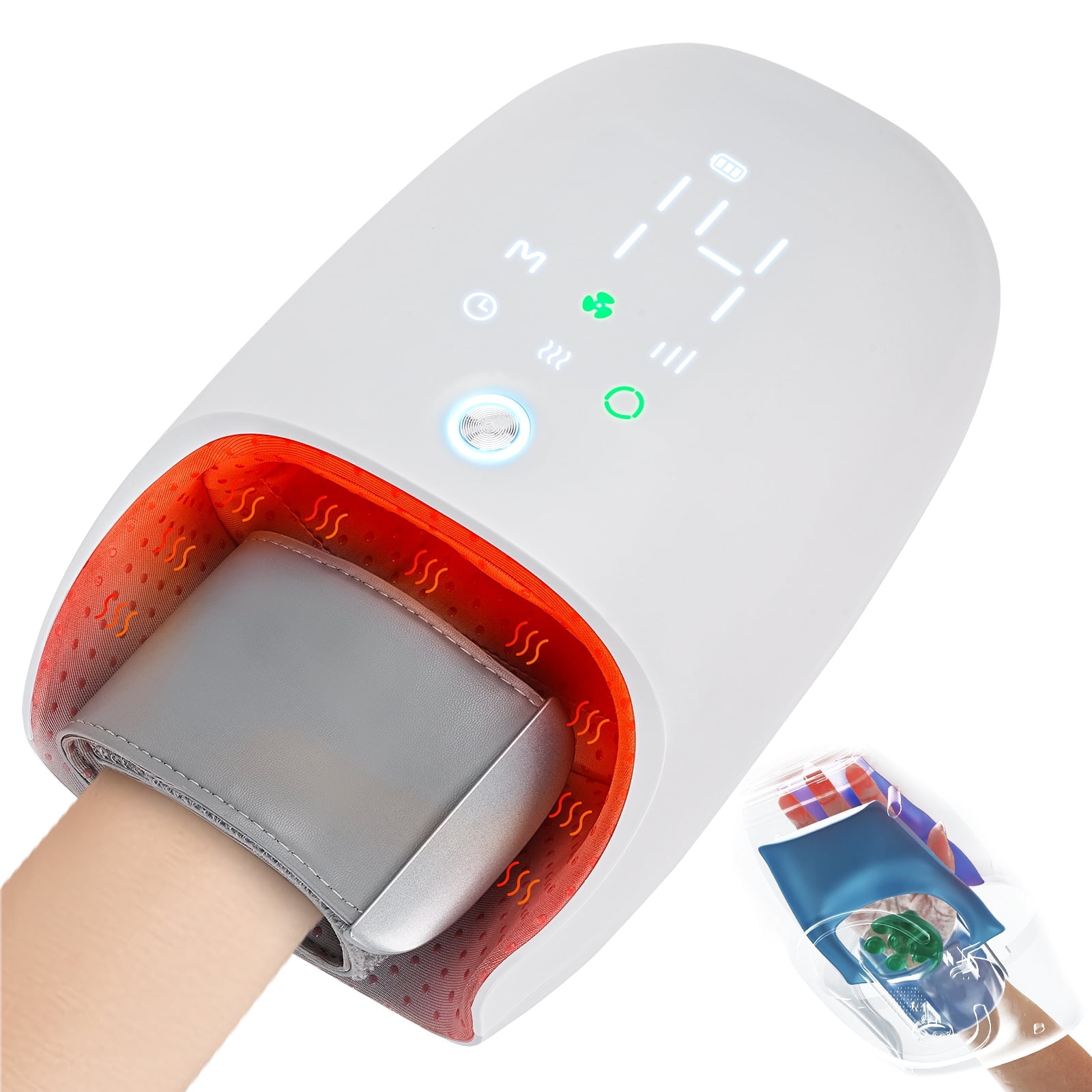 WFUN Hand Massager with Compression & Heating for Hand Relax, Ideal ...