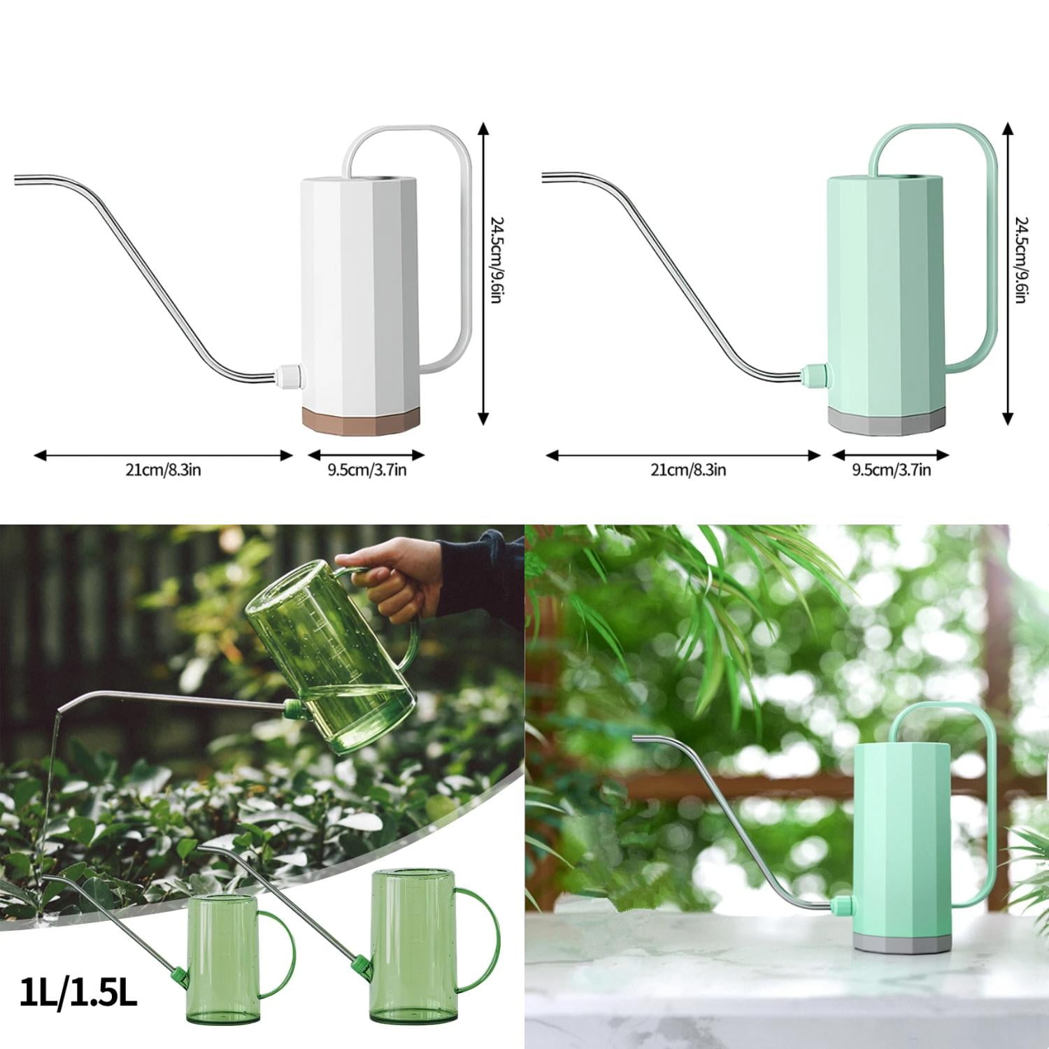 WFUPENG 1L/1.5L Long Spout Watering Can Plastic Flower Potted Watering ...