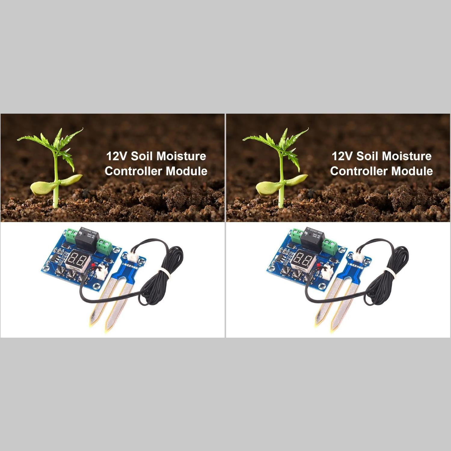WFUPENG Automatic 12V Irrigation System Controller with Soil Humidity ...