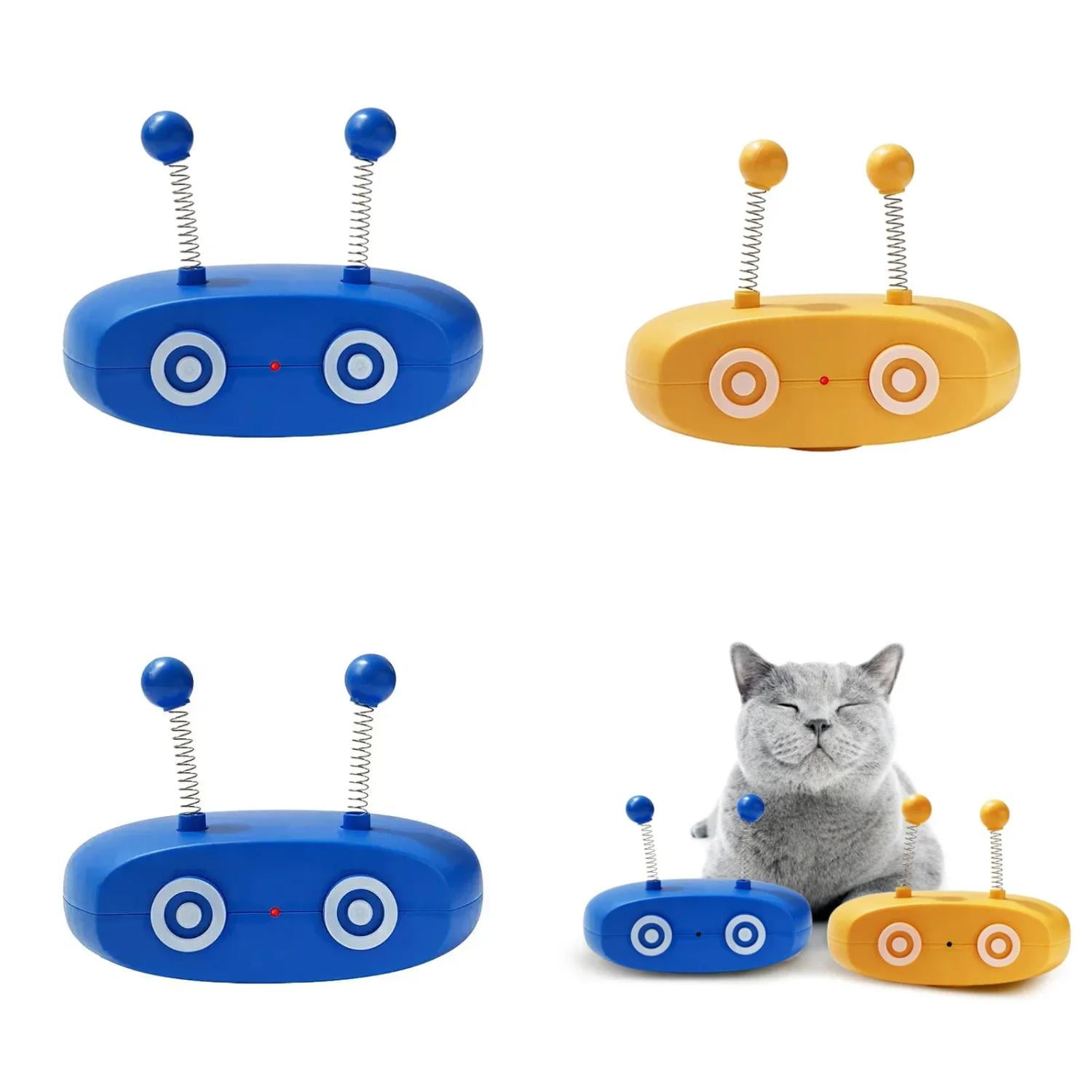 WFUPENG Interactive Automatic USB Charging Robot Cat Toy with Turntable ...