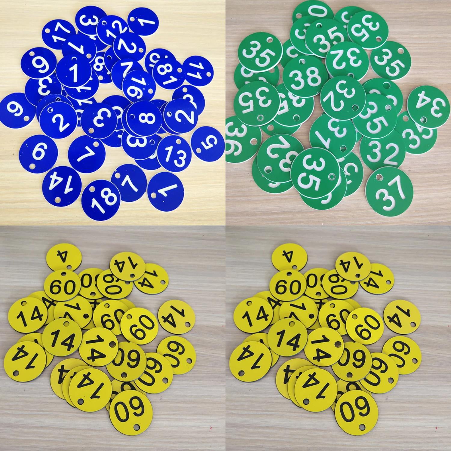 WFUPENG Multi-purpose Round Numbered Sequential Animal Livestock ...
