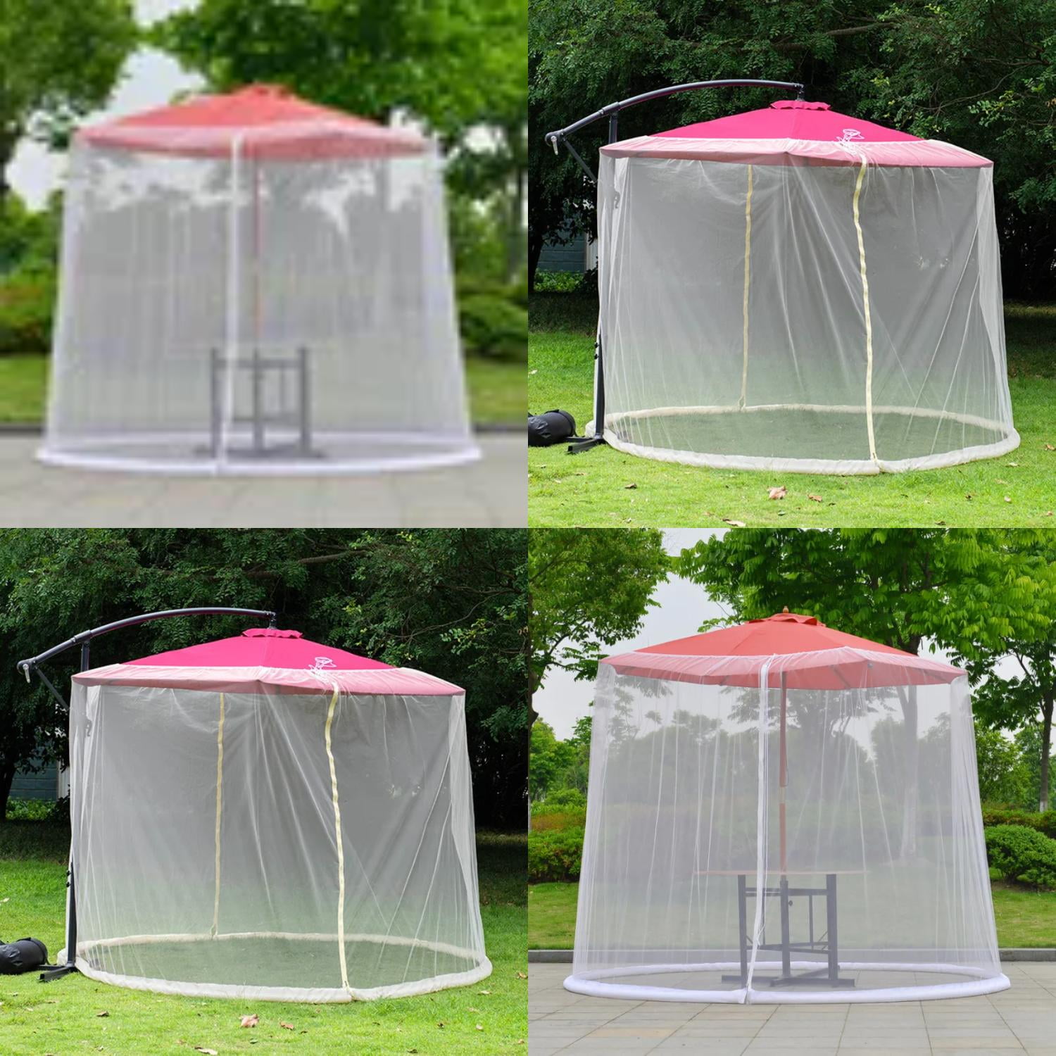 WFUPENG Outdoor Anti-mosquito Umbrella Parasol Mosquito Net Cover Mesh ...