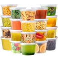 WGCC Deli Containers with Lids 16 oz - Disposable Soup Containers with ...