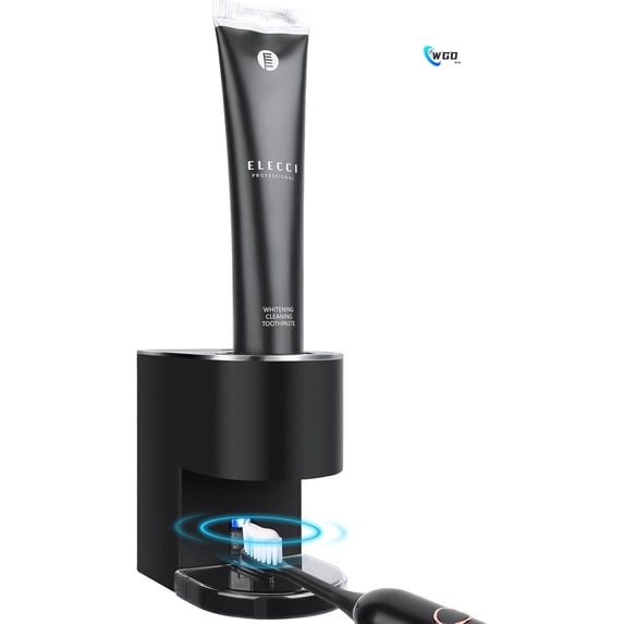 WGD Automatic Toothpaste Dispenser Wall Mounted: Black Electric 6 ...