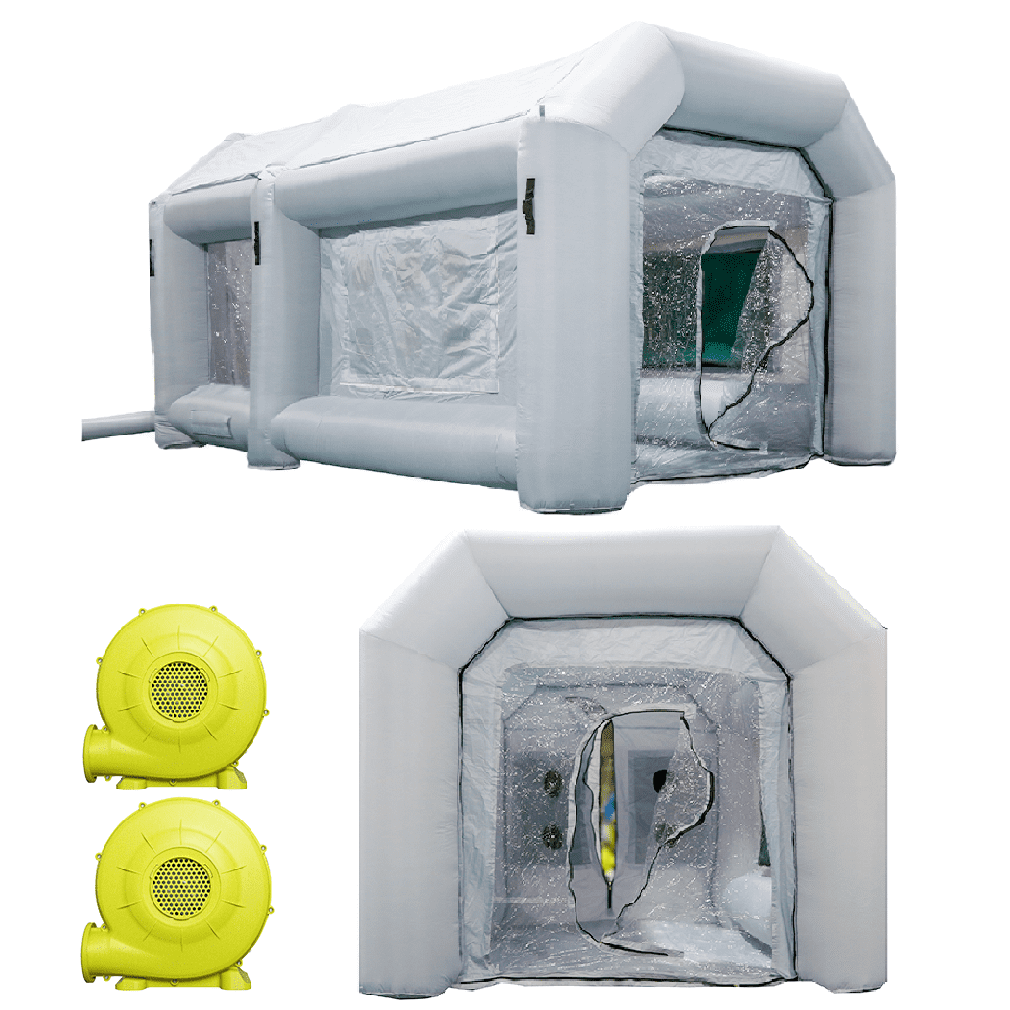 WGIA Inflatable Paint Booth 13x6.5x8.2ft with 2 Blowers Inflatable ...