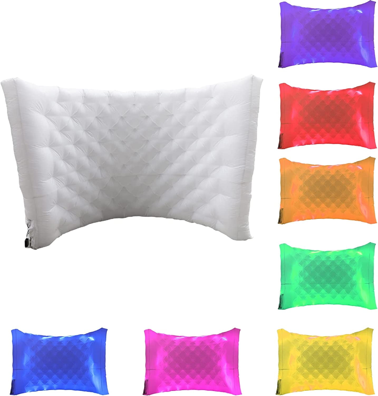 WGIA Inflatable Photo Booth Wall with Led Lights( 7 Colors Changing ...