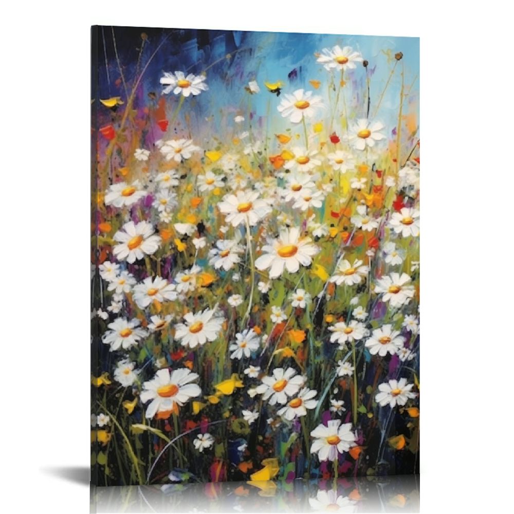 WGOD Generic Psychedelic Flower Field, Print, Floral Wall Art ...