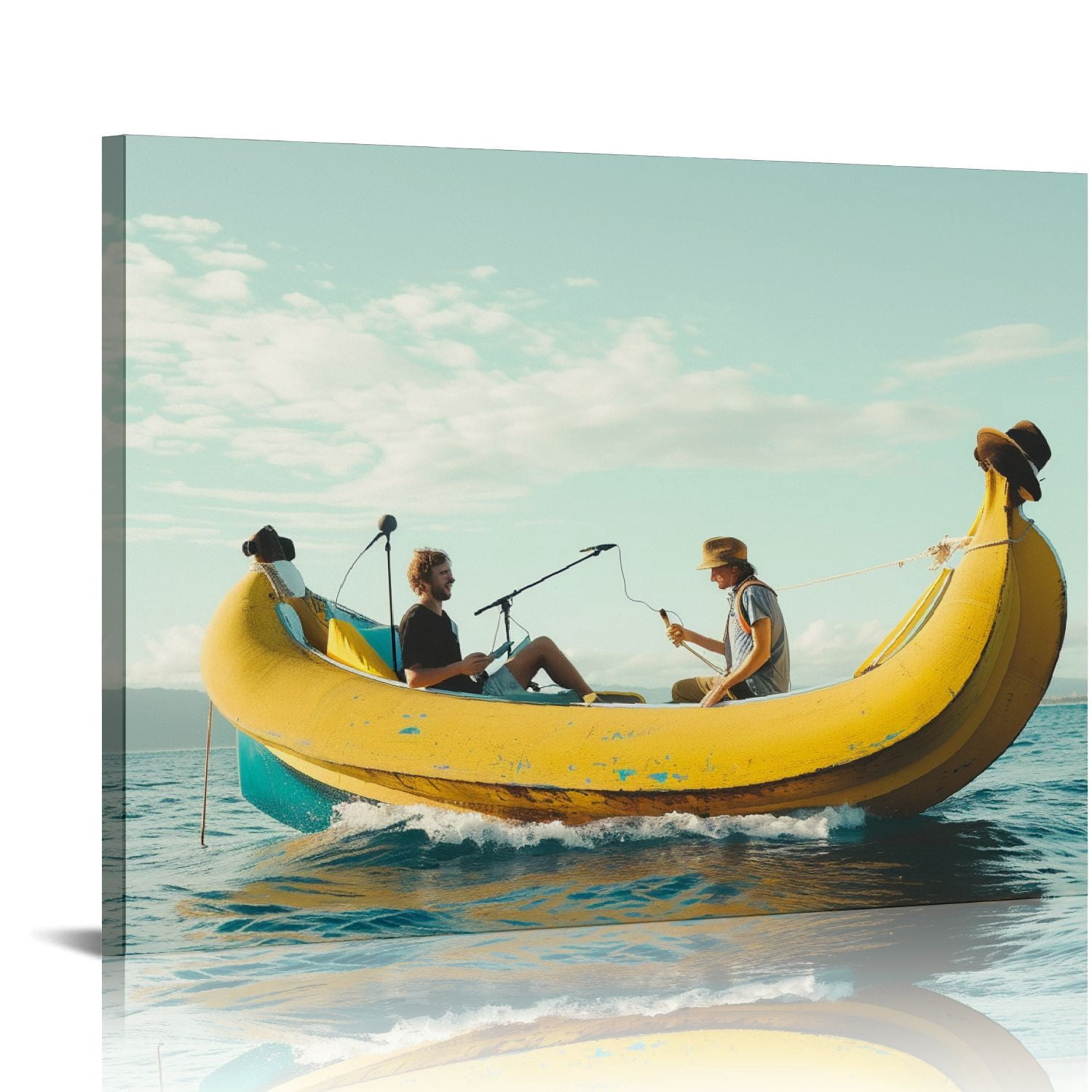 WGOD Submarine in the Ocean Wall Art Canvas Prints Military Submarine ...