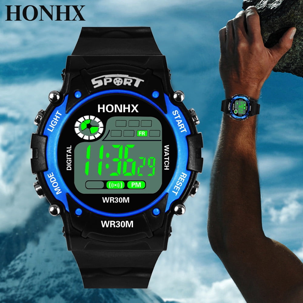 WGOUP Fashion Mens Digital LED Analog Quartz Alarm Date Sports Wrist ...