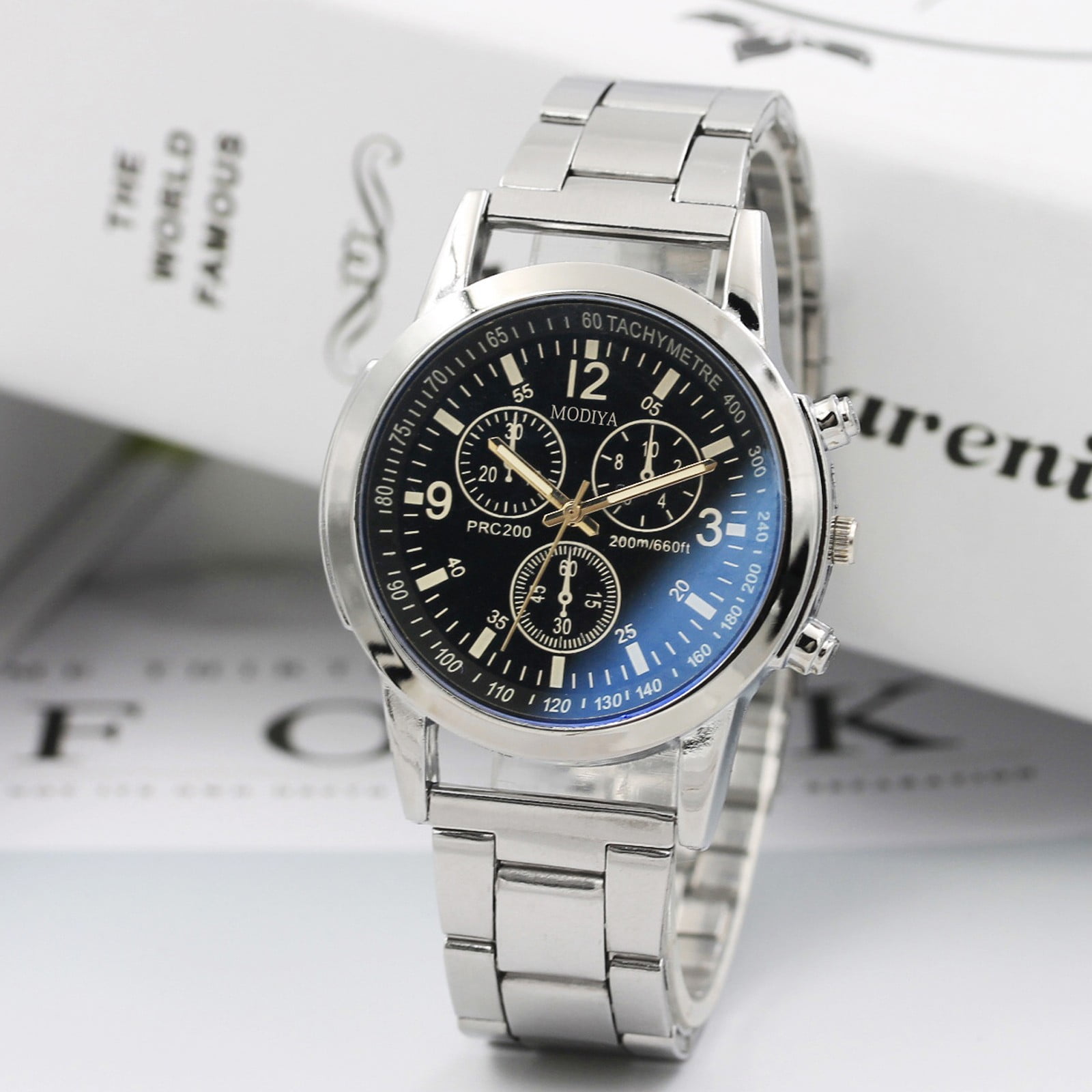 WGOUP Mens Watches Watches for Men Mens Steel Strip Casual Fashion ...