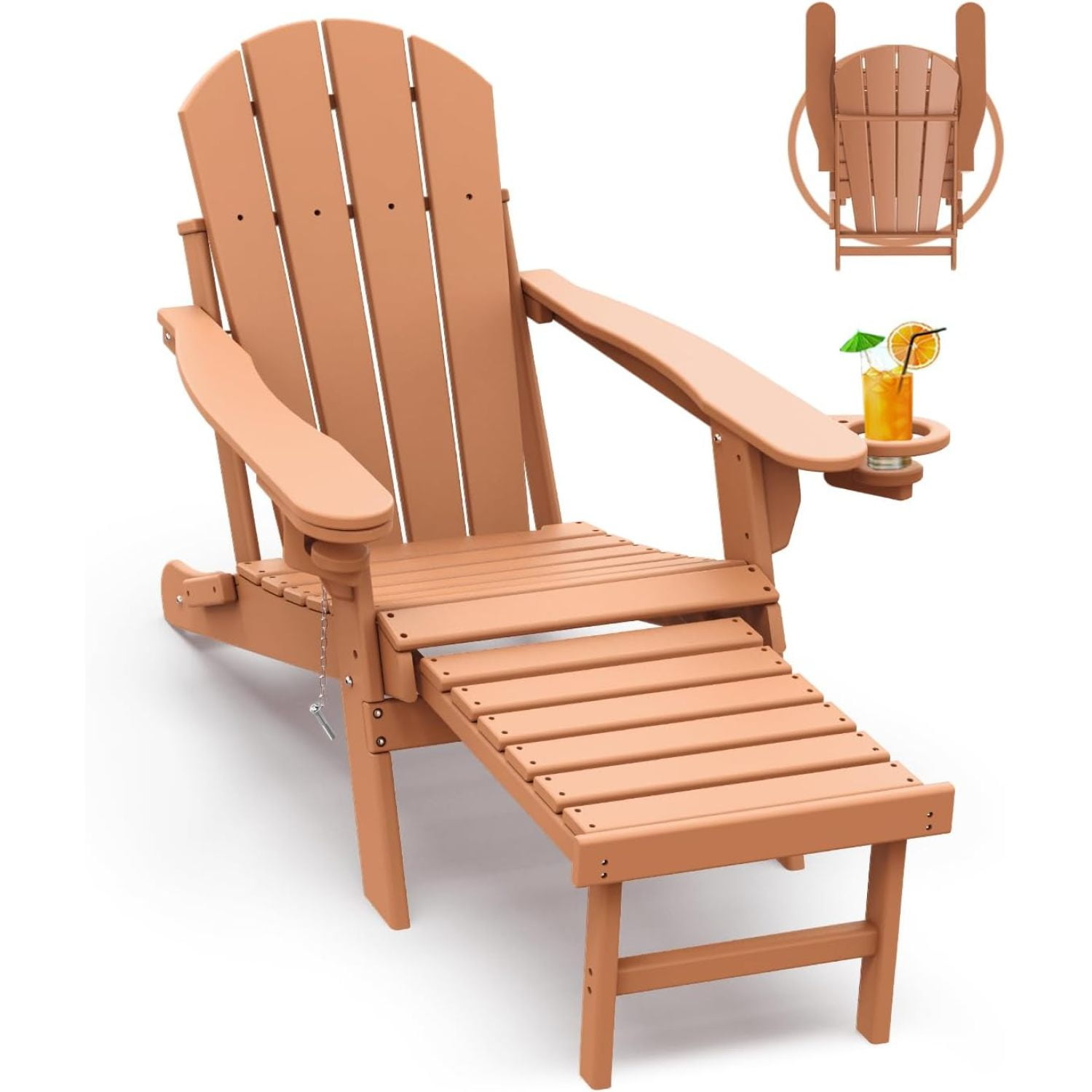 WGQP Adirondack-Chairs-with-Ottoman | Folding | Retractable-Footrest ...