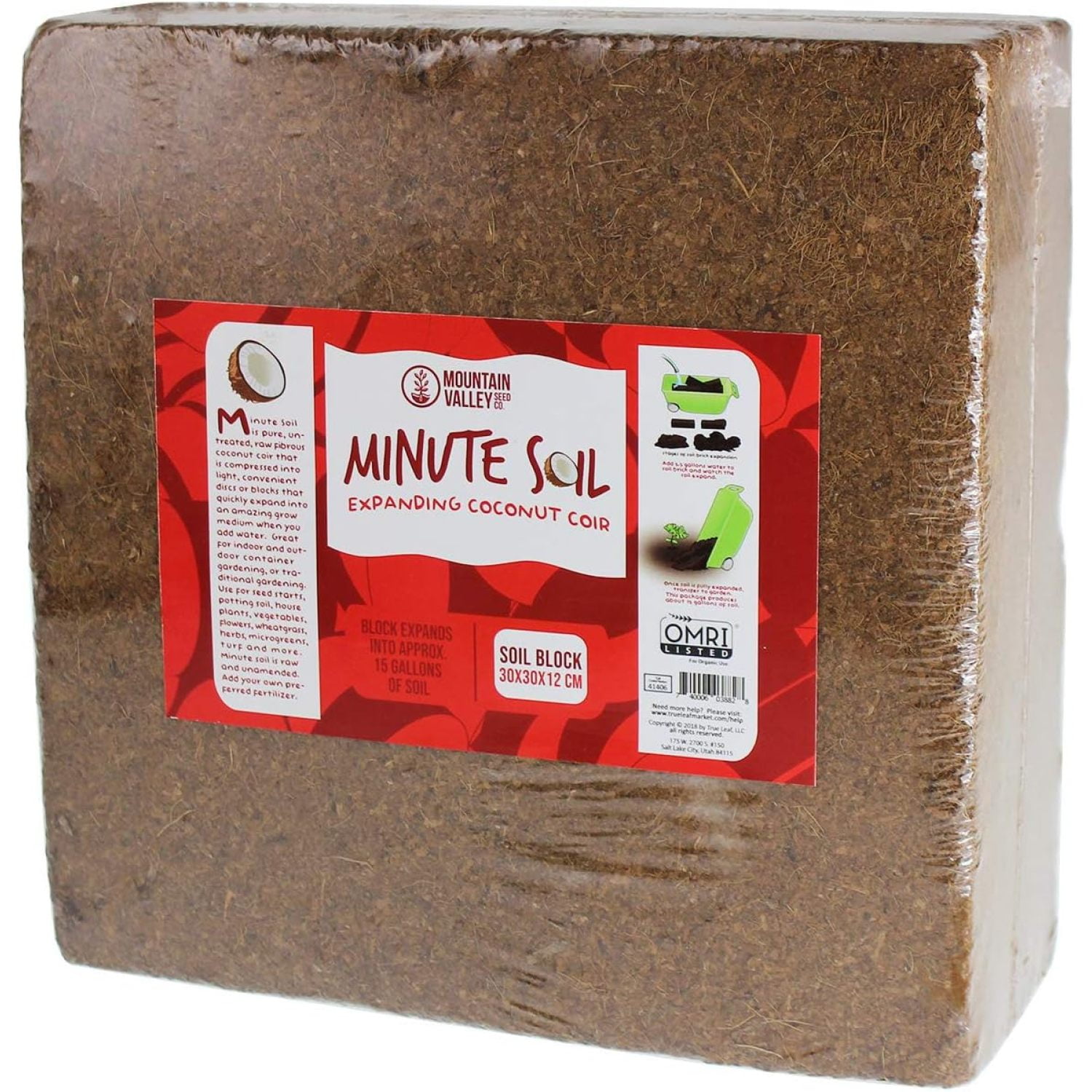 WGQP Minute Soil - Compressed Coco Coir Brick, Fiber Grow Medium ...