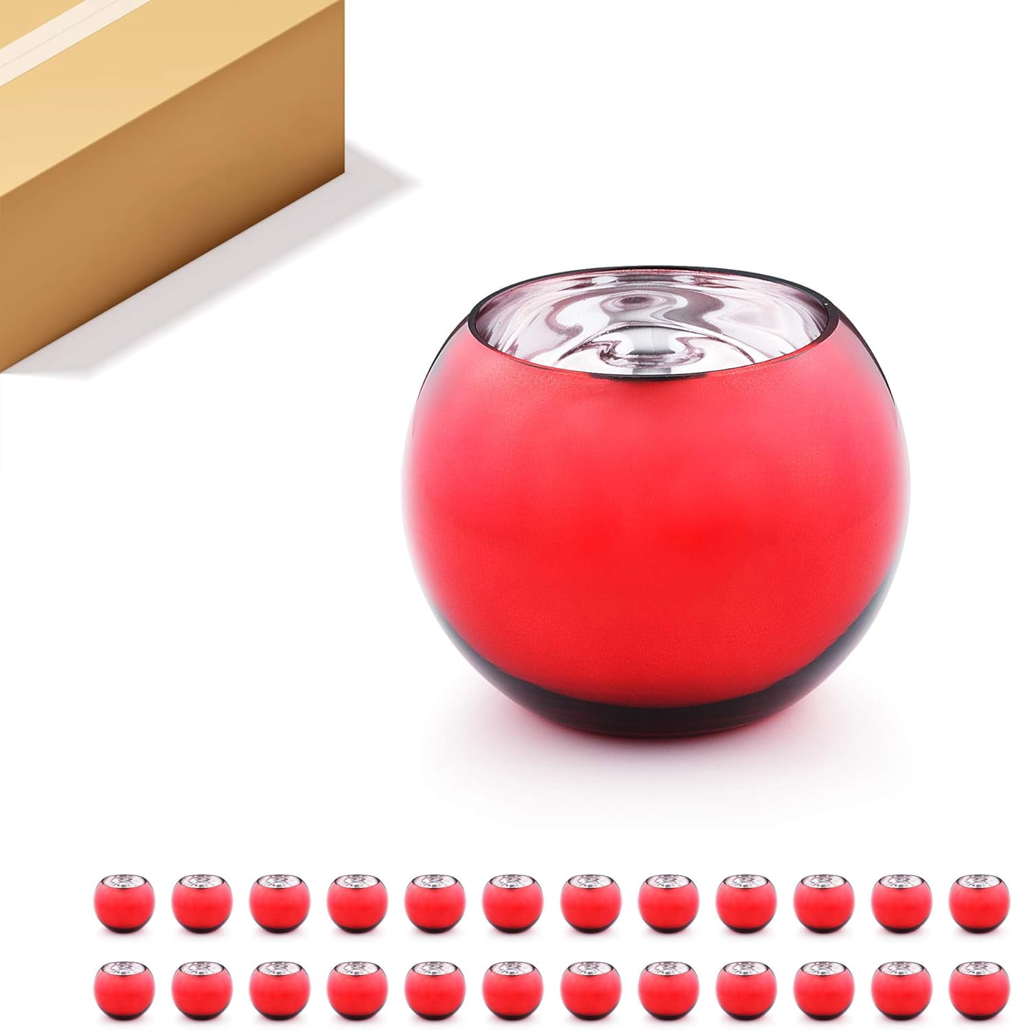 WGV Bowl Glass Vase Bulk, Diameter 6", Height 4.5", Open Width 4 ...