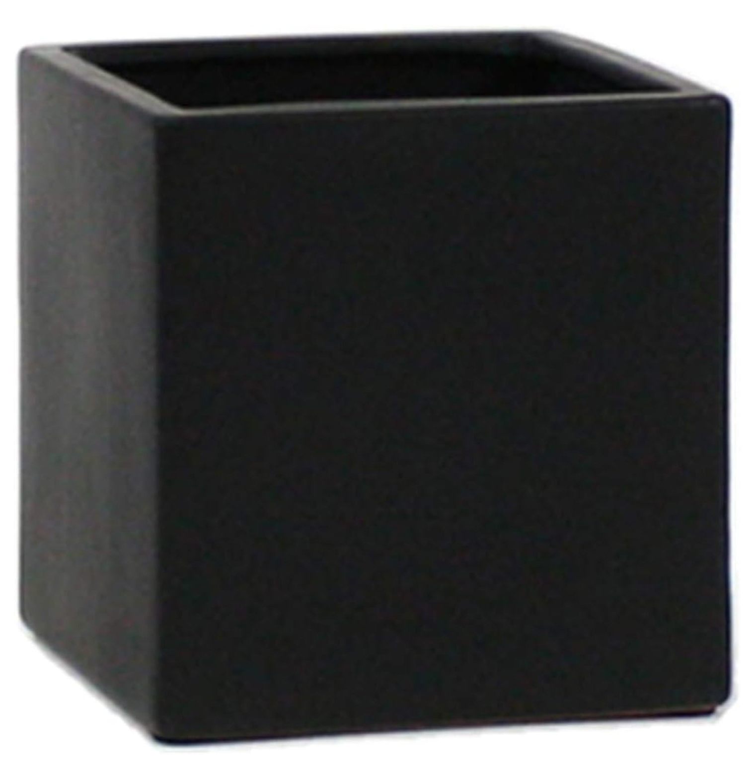 WGV Ceramic Cube Vase Width 4" Height 4" (Fits 3" Pot) Modern Block ...