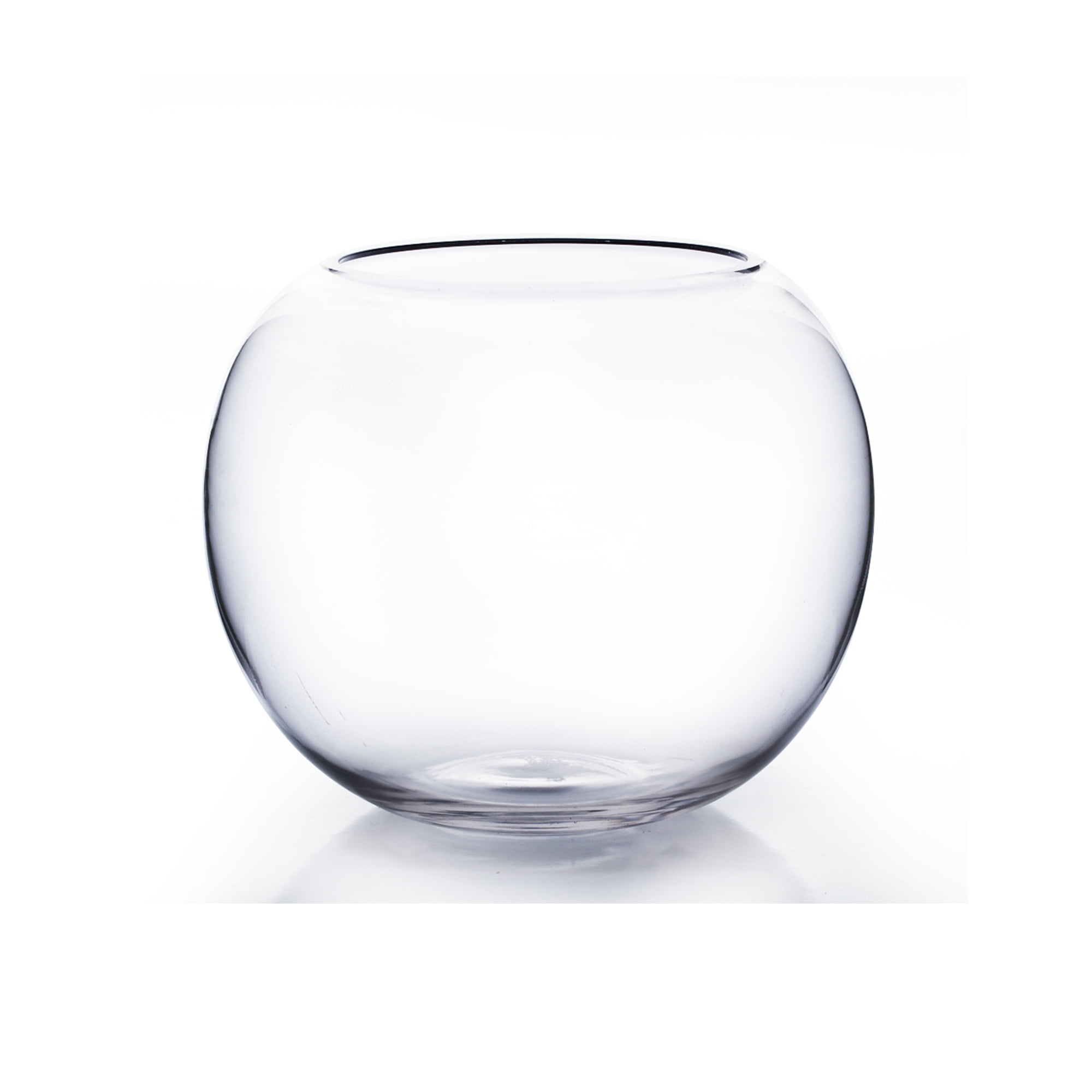 WGV Clear Bubble Bowl Glass Vase- 10" Wide x 8" Height, Good quality ...