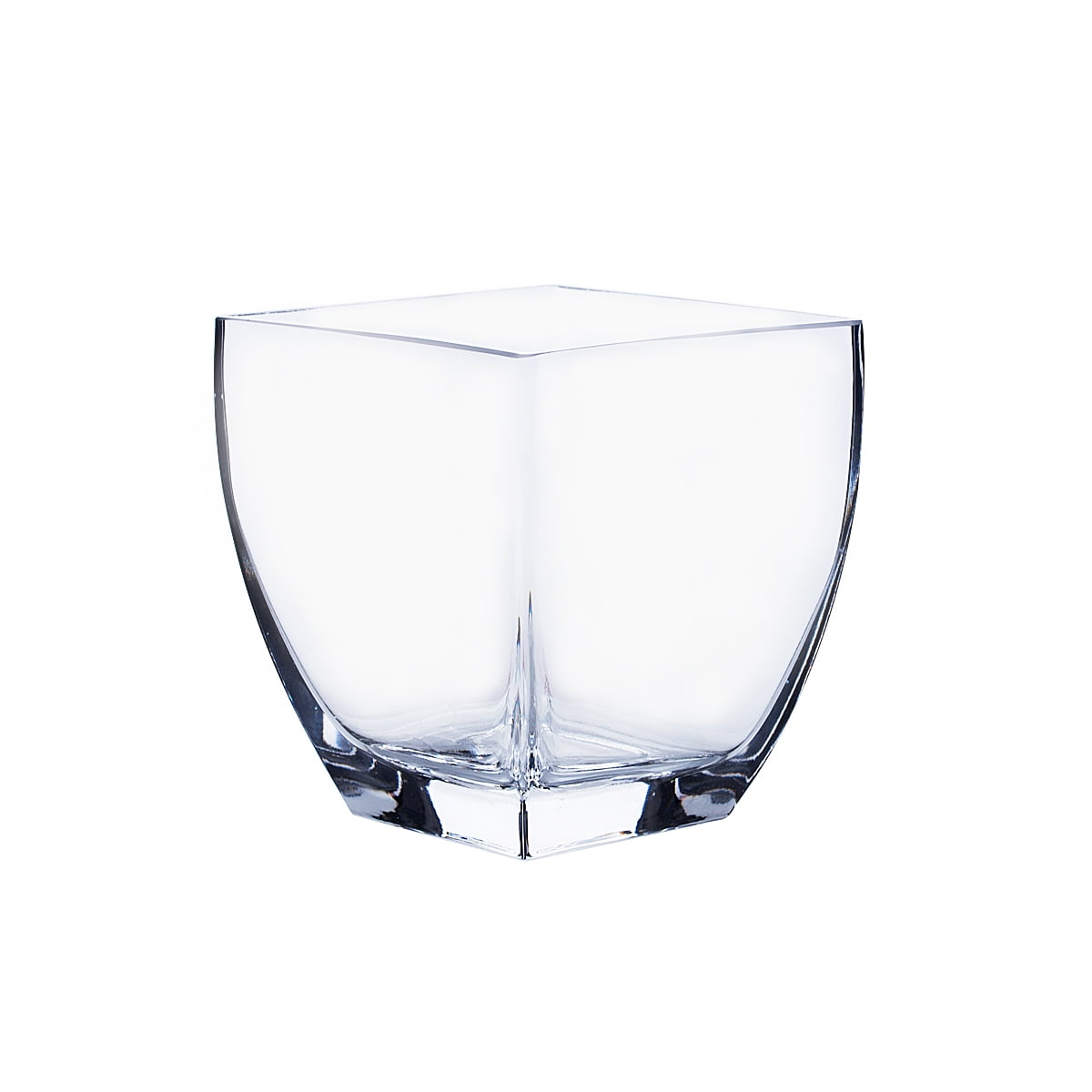 WGV Clear Candle Holder Glass Vase - 5" Wide x 6" Height, Good quality ...