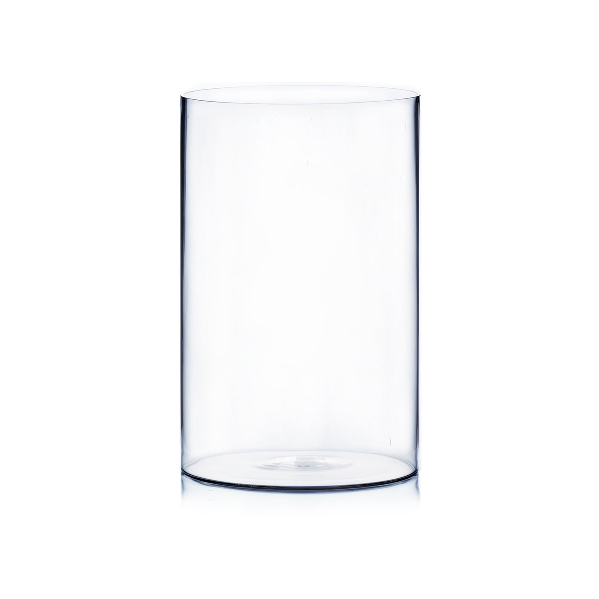 WGV Clear Cylinder Glass Vase - 10" Wide x 16" Height, Good quality ...