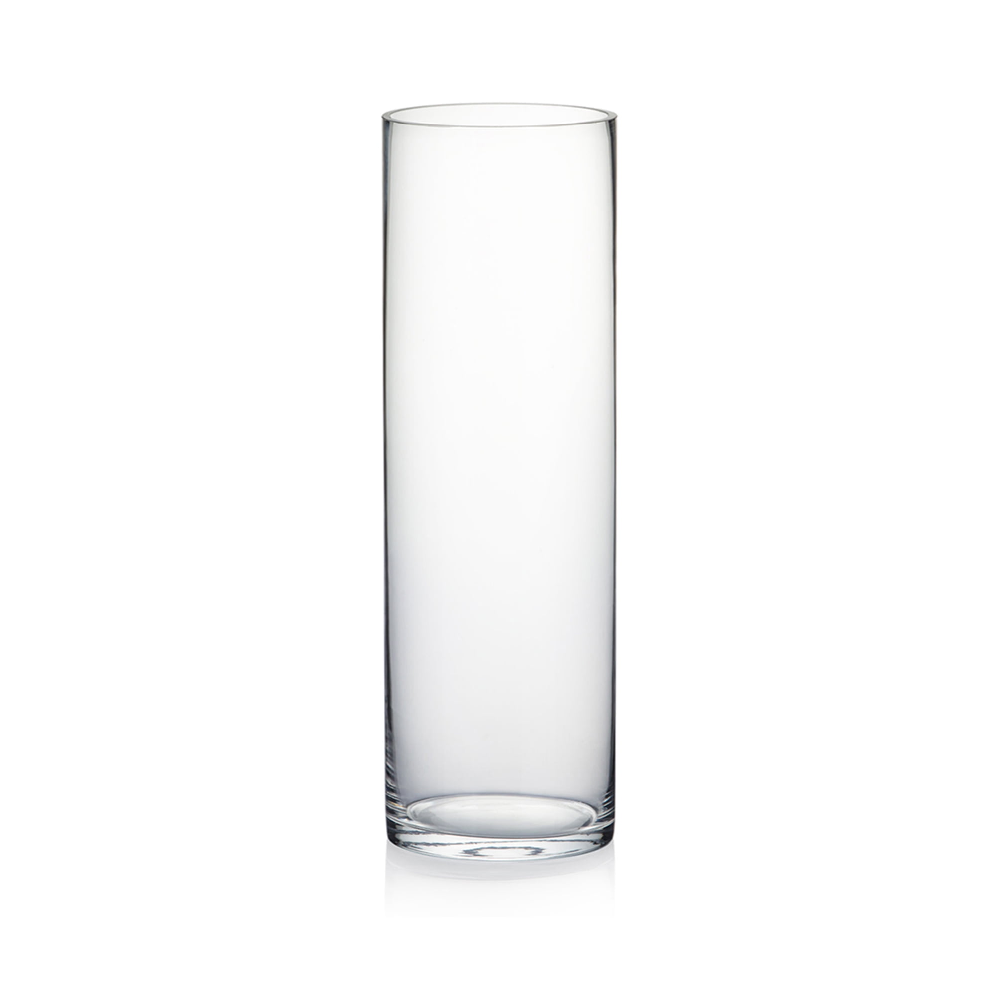 WGV Clear Cylinder Glass Vase - 5" Wide x 16" Height, Good quality ...