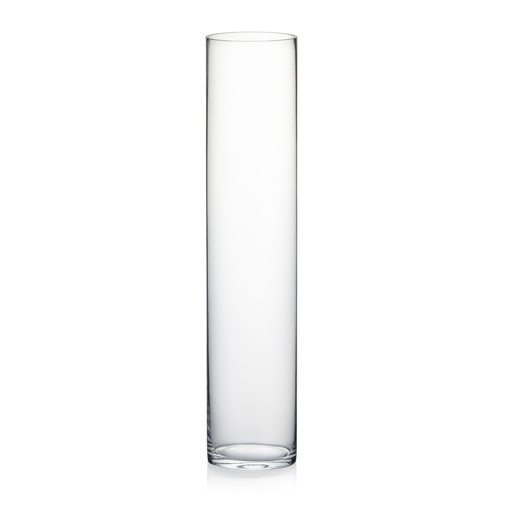 WGV Clear Cylinder Glass Vase - 5" Wide x 24" Height, Good quality ...
