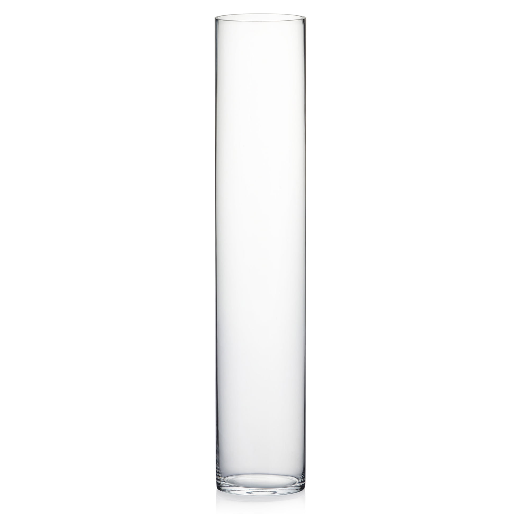 WGV Clear Cylinder Glass Vase - 6" Wide x 31" Height, Good quality ...