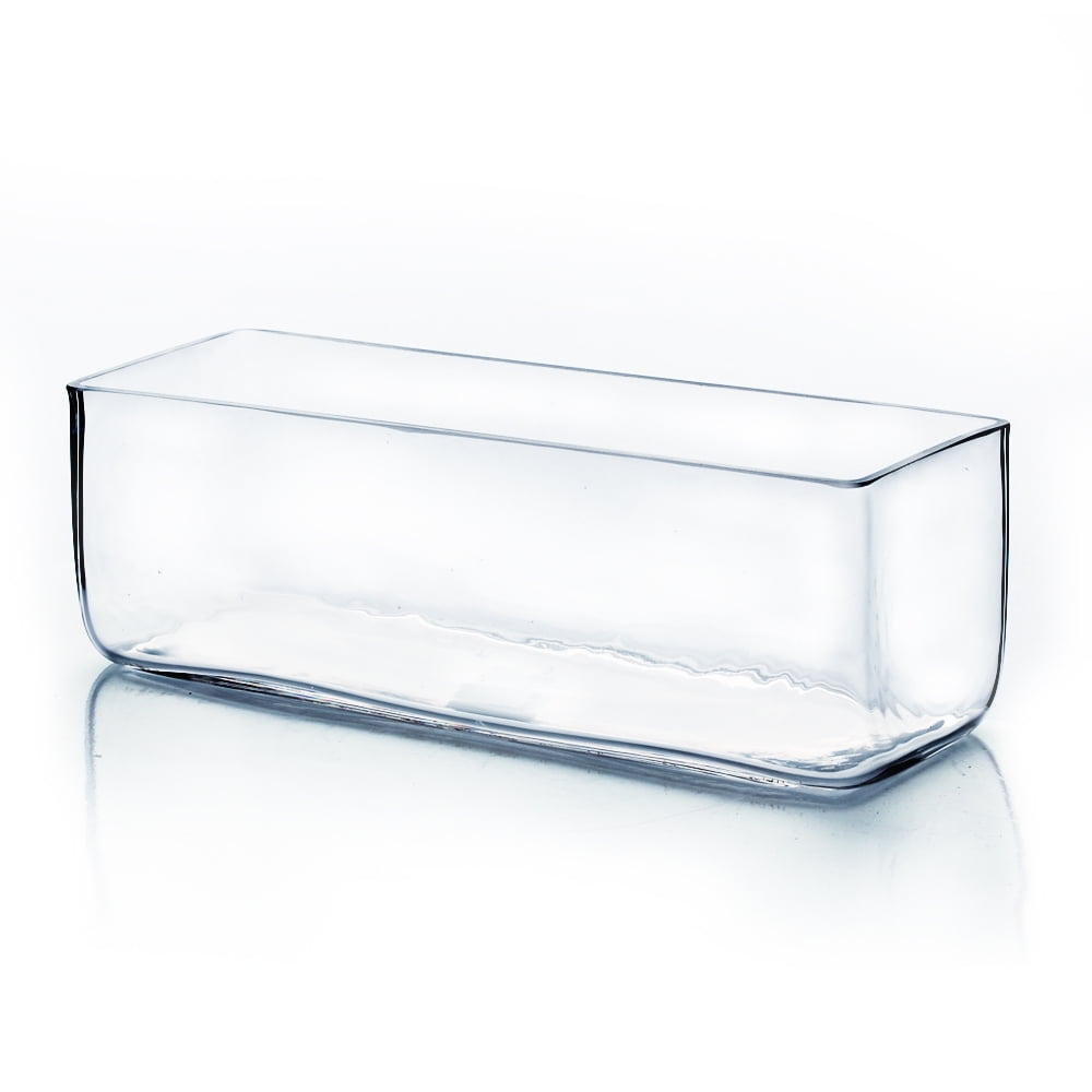 Glass Rectangular Planter