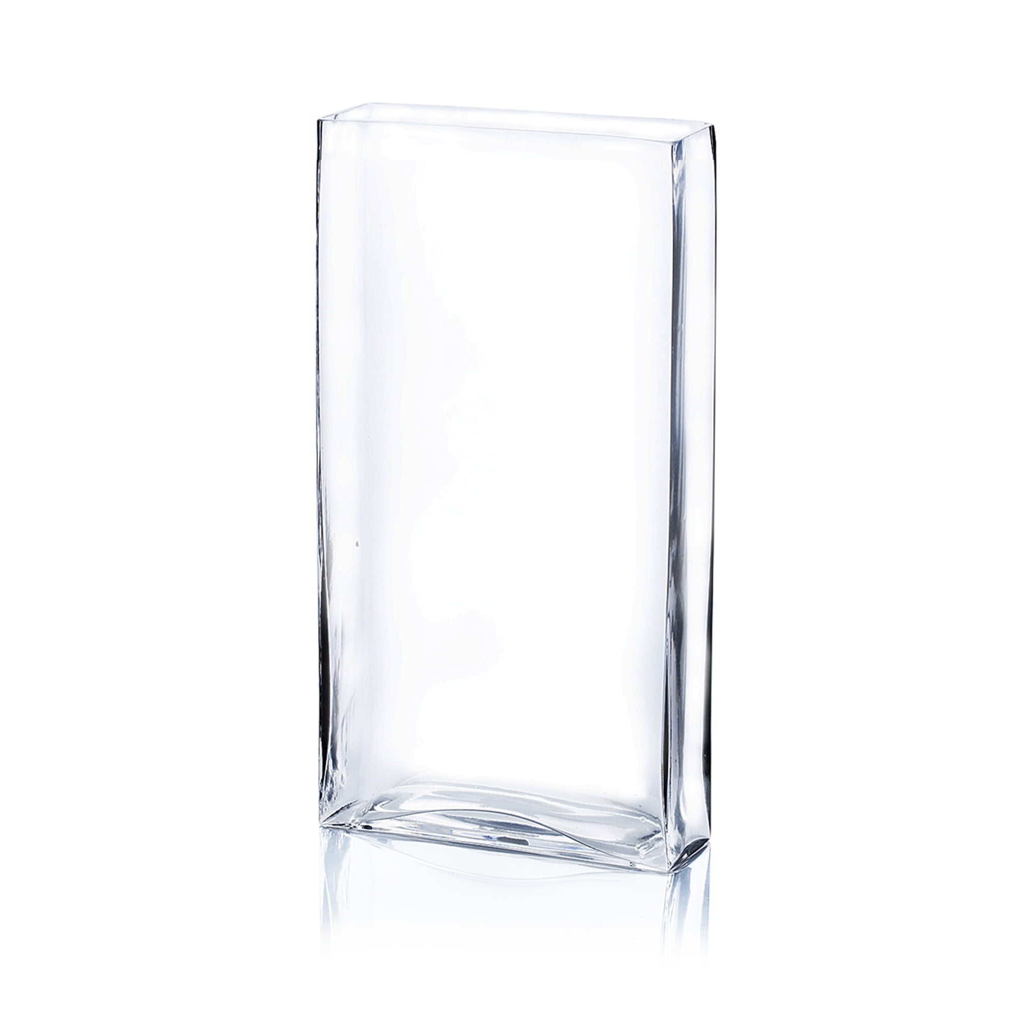 WGV Clear Rectangular Glass Planter Box Vase - 6" Long x 12" Height ...