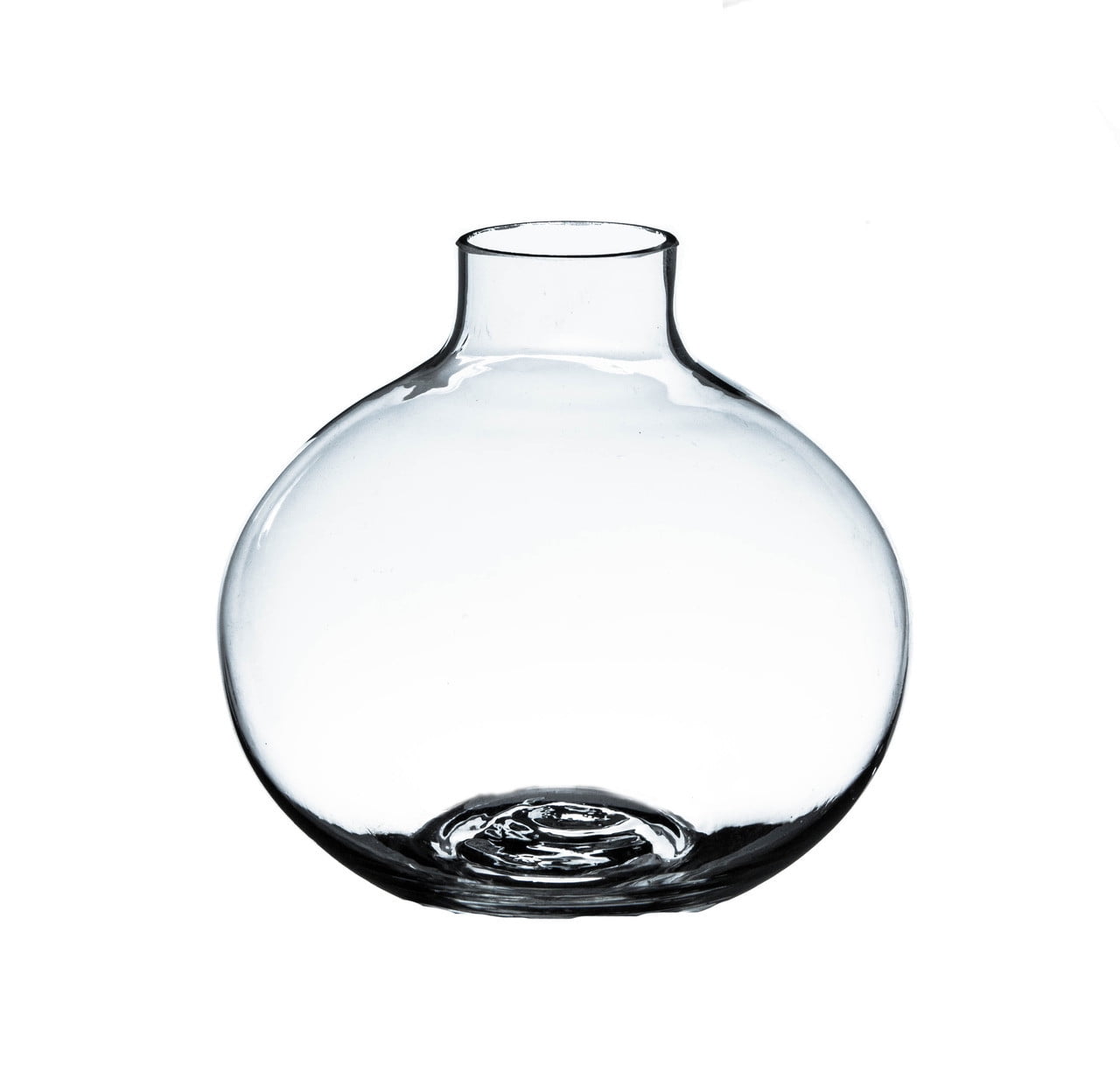 WGV Clear Small Round Bud Vase - 4" Wide x 4" Height, Good quality ...