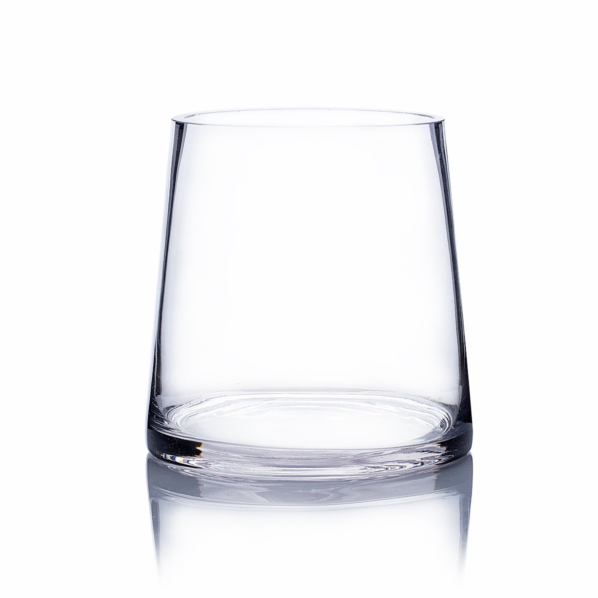 WGV Clear Tapered Up Cylinder Vase - 5" Wide x 6" Height, Good quality ...