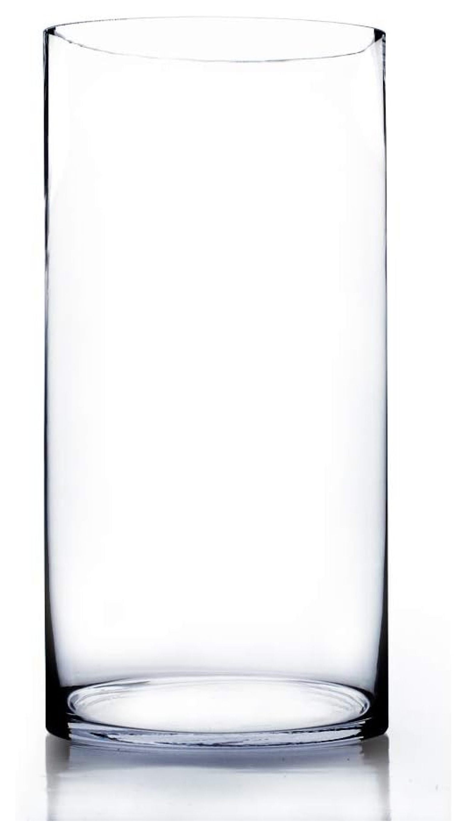WGV Cylinder Vase Bulk, Width 8", Height 16", Clear Wide Large Diameter ...