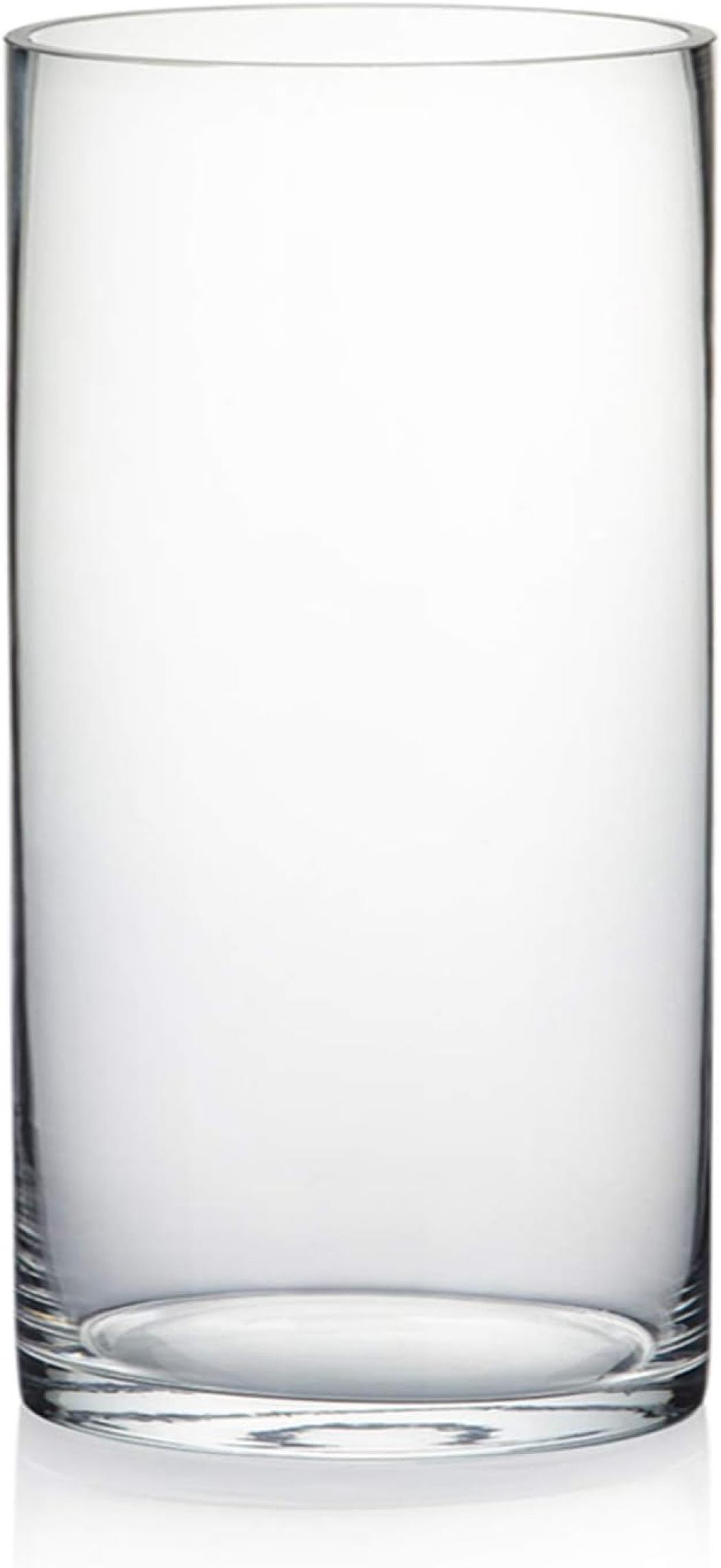 WGV Cylinder Vase, Width 6", Height 12", Clear Glass Container ...