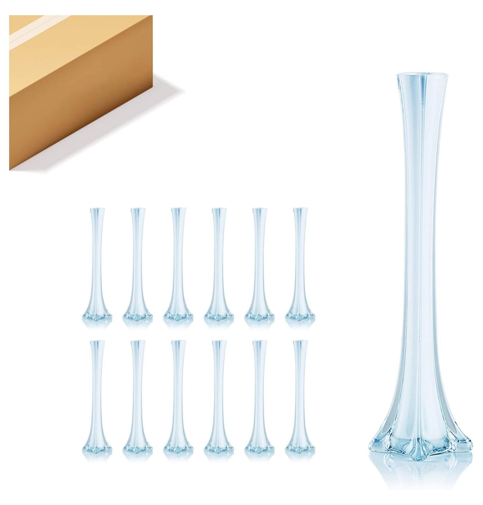 WGV Eiffel Tower Vase Bulk, Open 1", Height 16", (Multiple Sizes ...