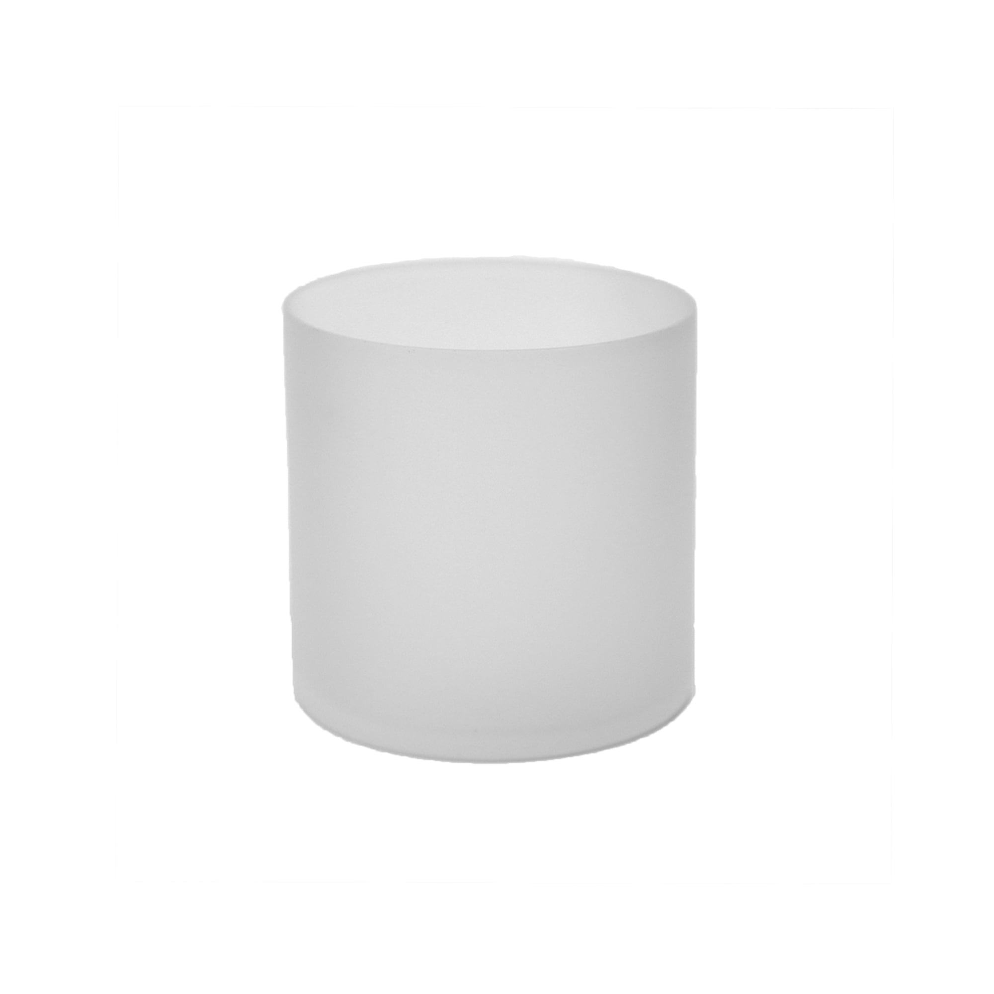 WGV Frosted Cylinder Glass Vase - 6" Wide x 6" Height, Good quality ...