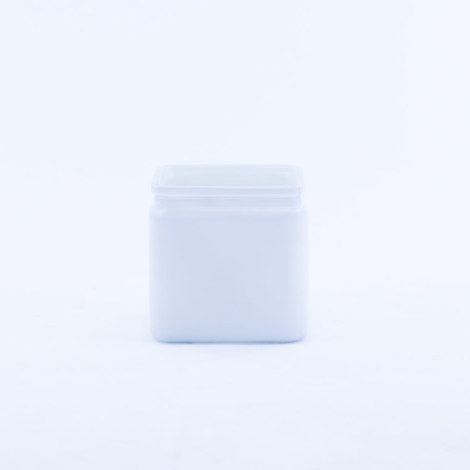 WGV Frosted White Cube Vase With Lip, Machine Pressed - 4" Wide x 4 ...