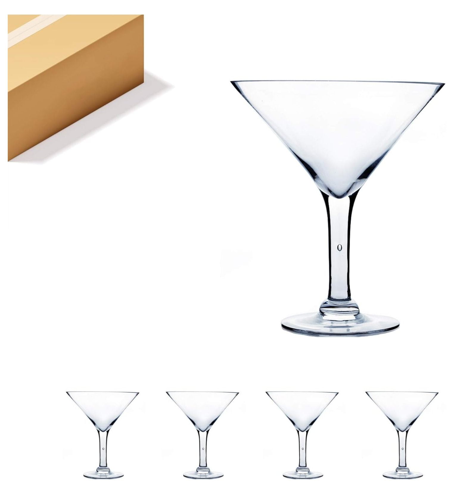 WGV Martini Glass Vase Bulk, Open 9", Height 10.25", Base 5", (Multiple ...