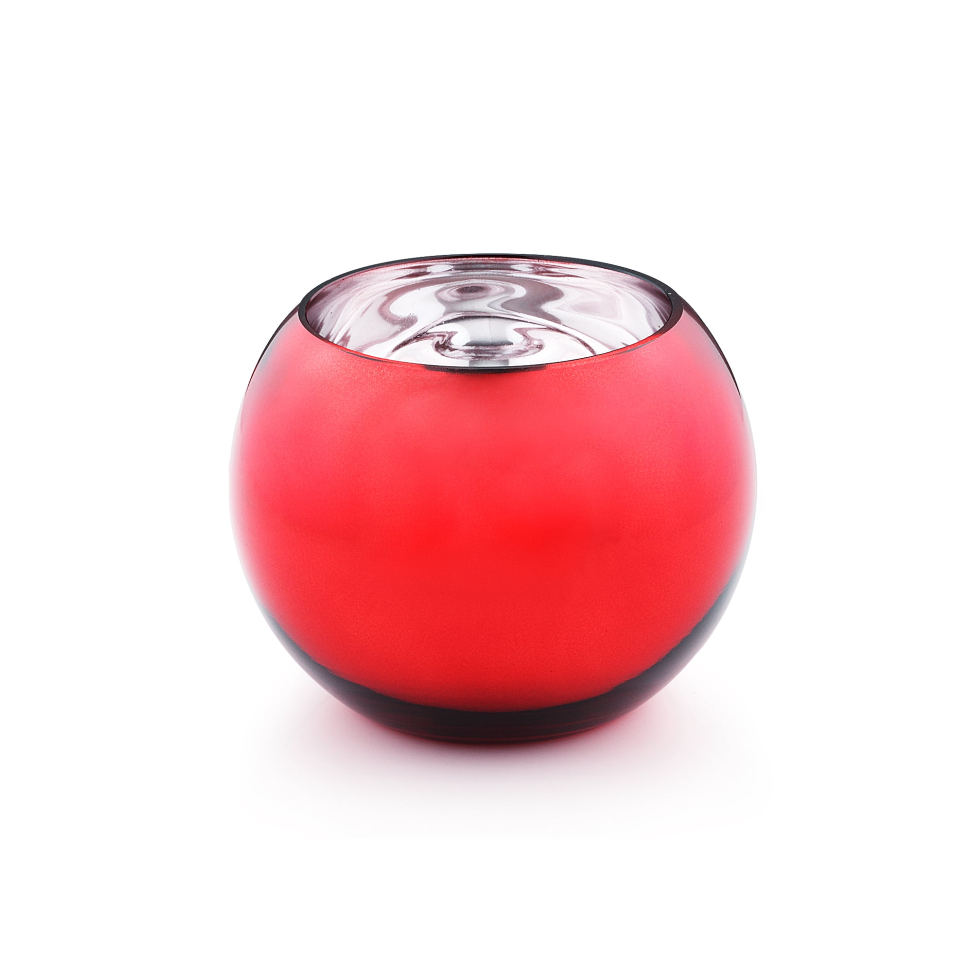 WGV Metallic Red Bubble Bowl Vase- 6" Wide x 4.5" Height, Good quality ...