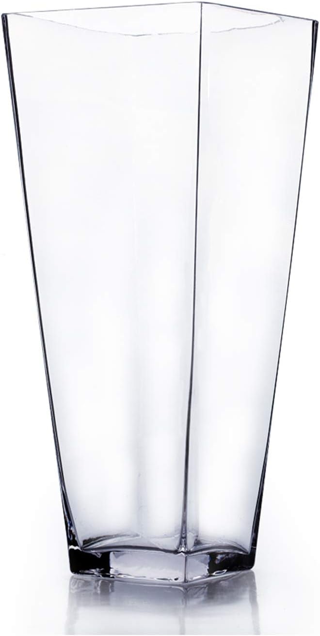 WGV Tapered Glass Vase, Width 6.3", Height 16", (Multiple Sizes Choices ...