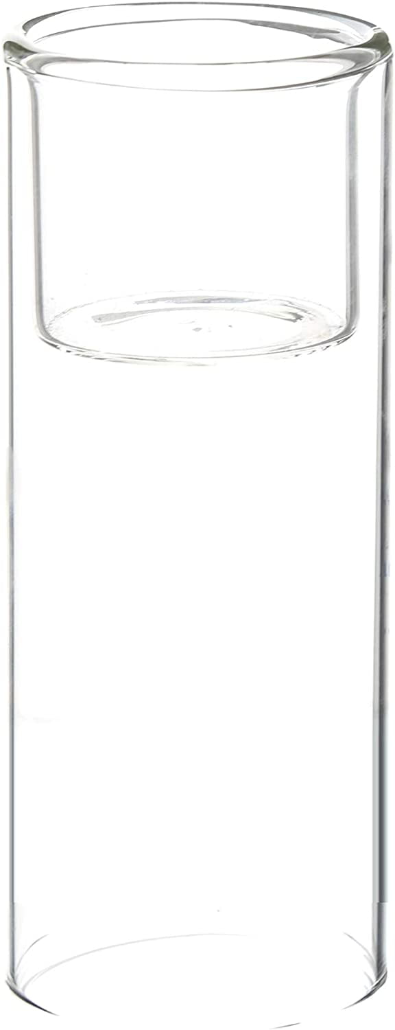 WGV Tea Light Holder, Width 2.3", Height 6", Clear Raised Cylinder ...