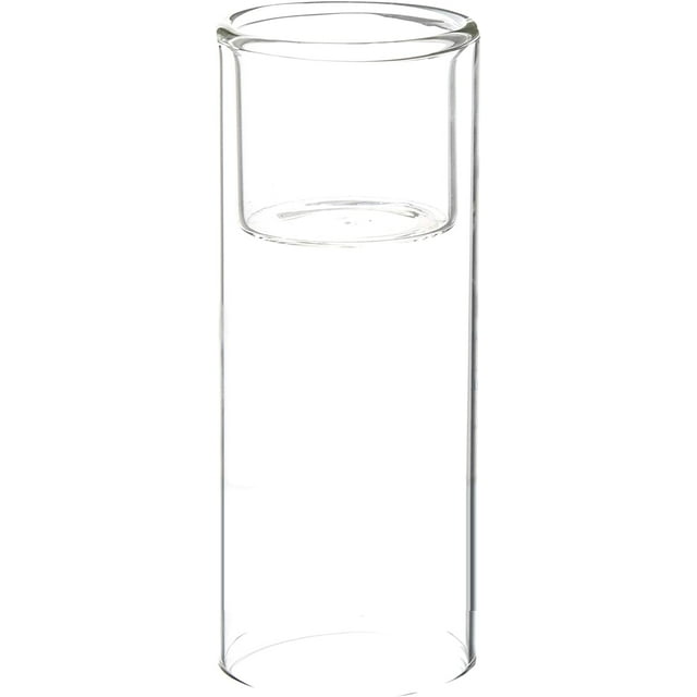 WGV Tea Light Holder, Width 2.3", Height 6", Clear Raised Cylinder ...
