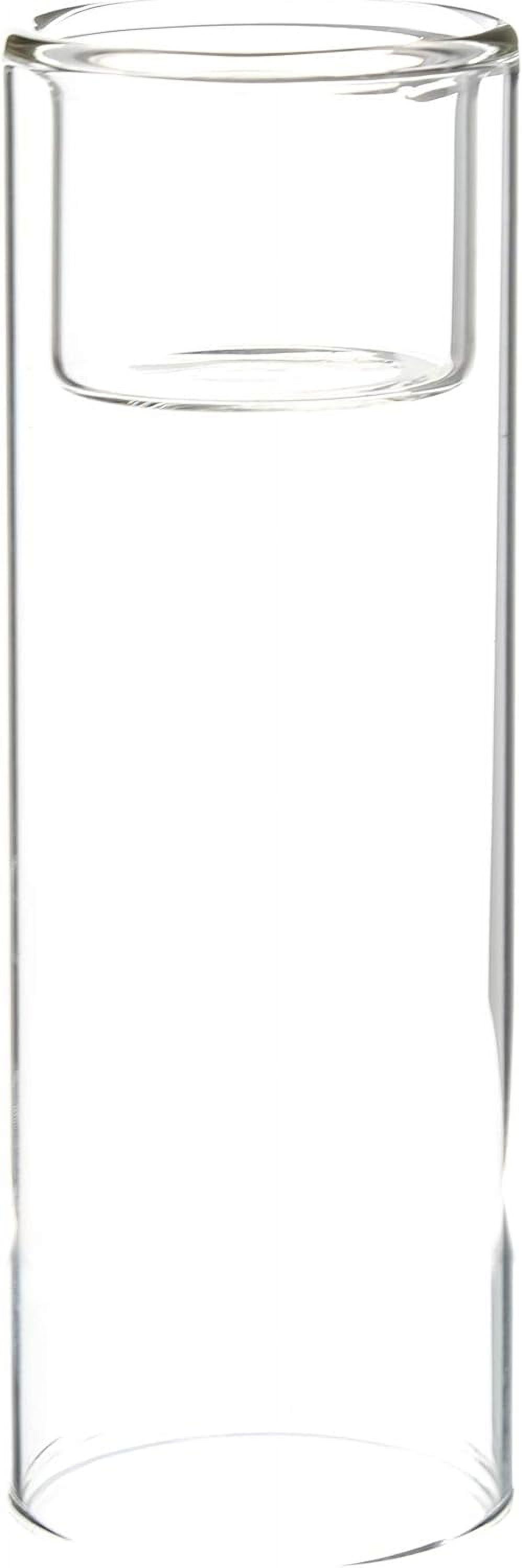WGV Tea Light Holder, Width 2.3", Height 7", Clear Raised Cylinder ...