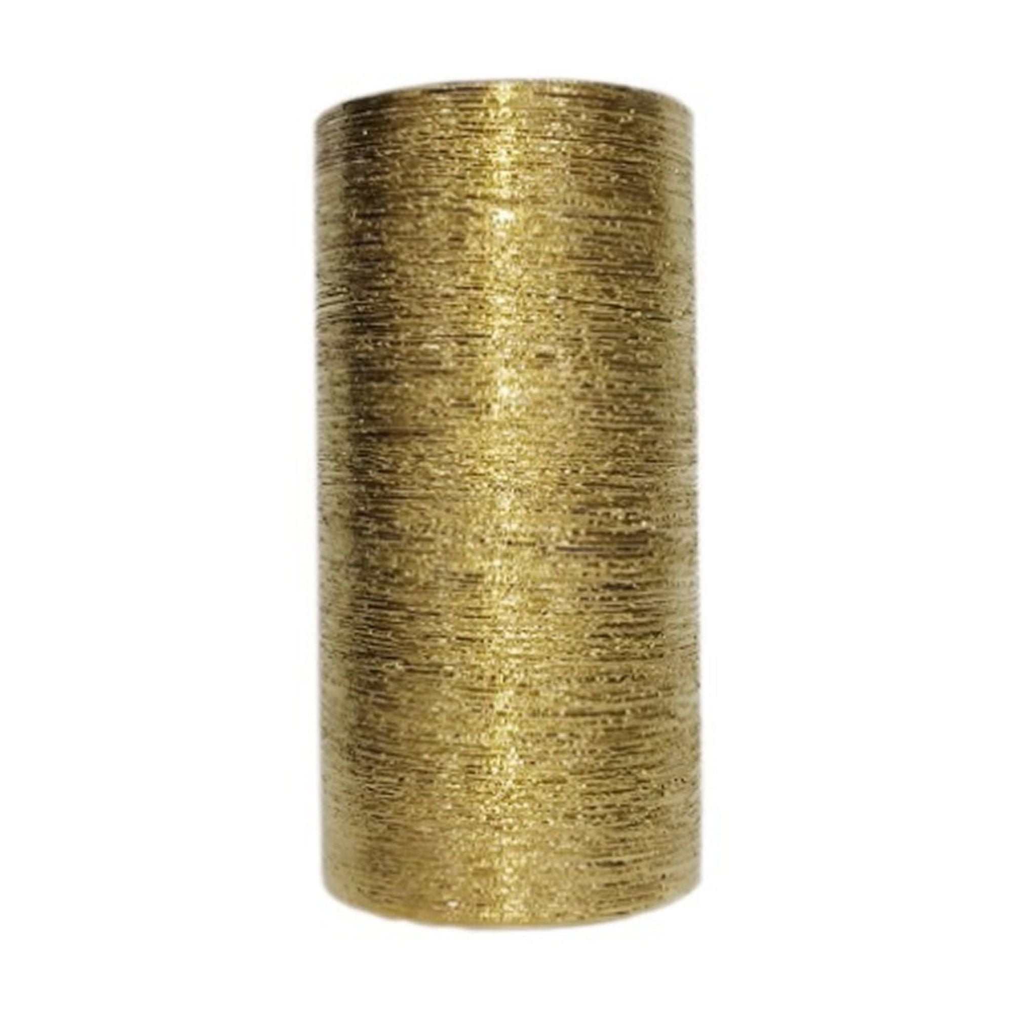 WGV Textured Gold Ceramic Cylinder - 4" Wide x 8" Height, Good quality ...