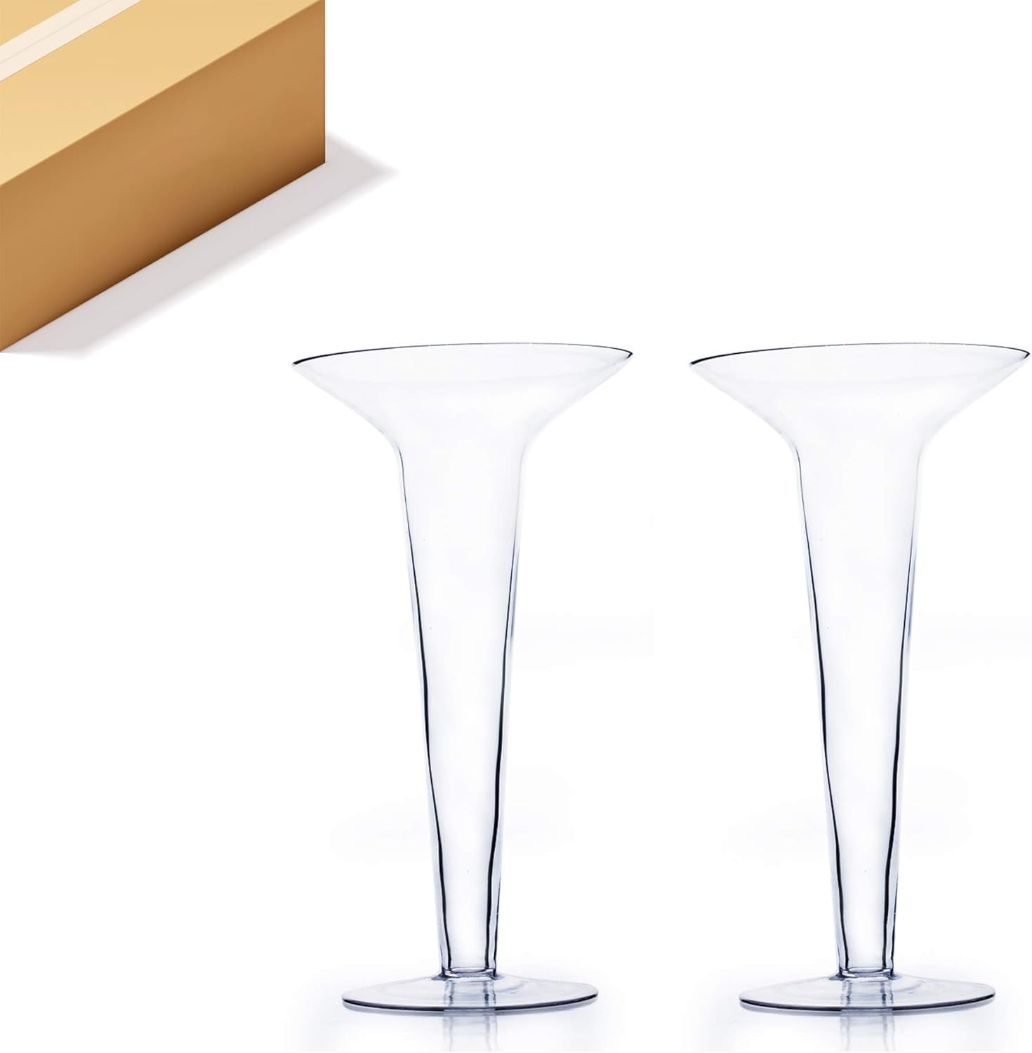 WGV Trumpet Vase Bulk, Open Width 10", Height 20", Tapered Flared ...