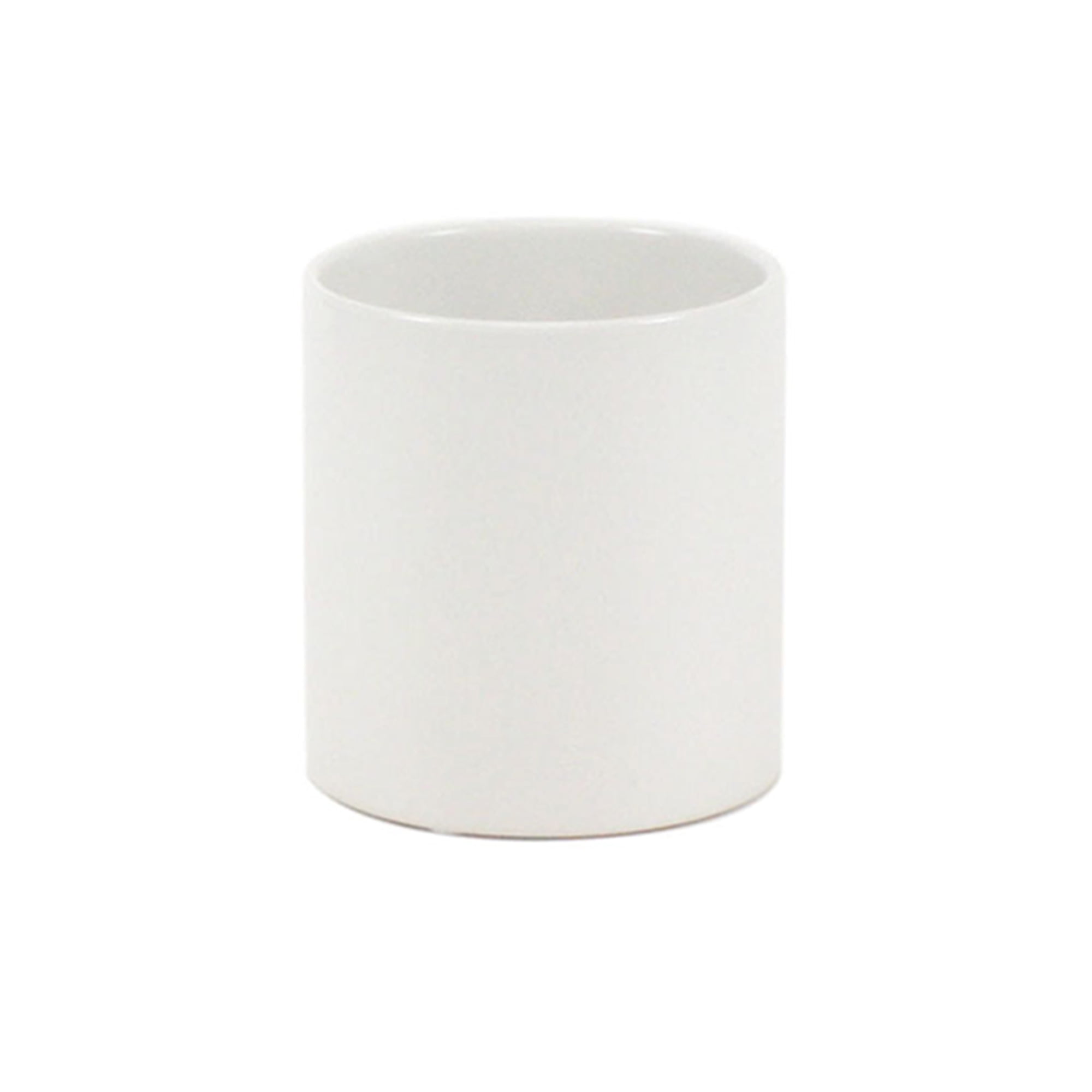 WGV White Ceramic Cylinder - 4" Wide x 4" Height, Good quality, Heavy ...
