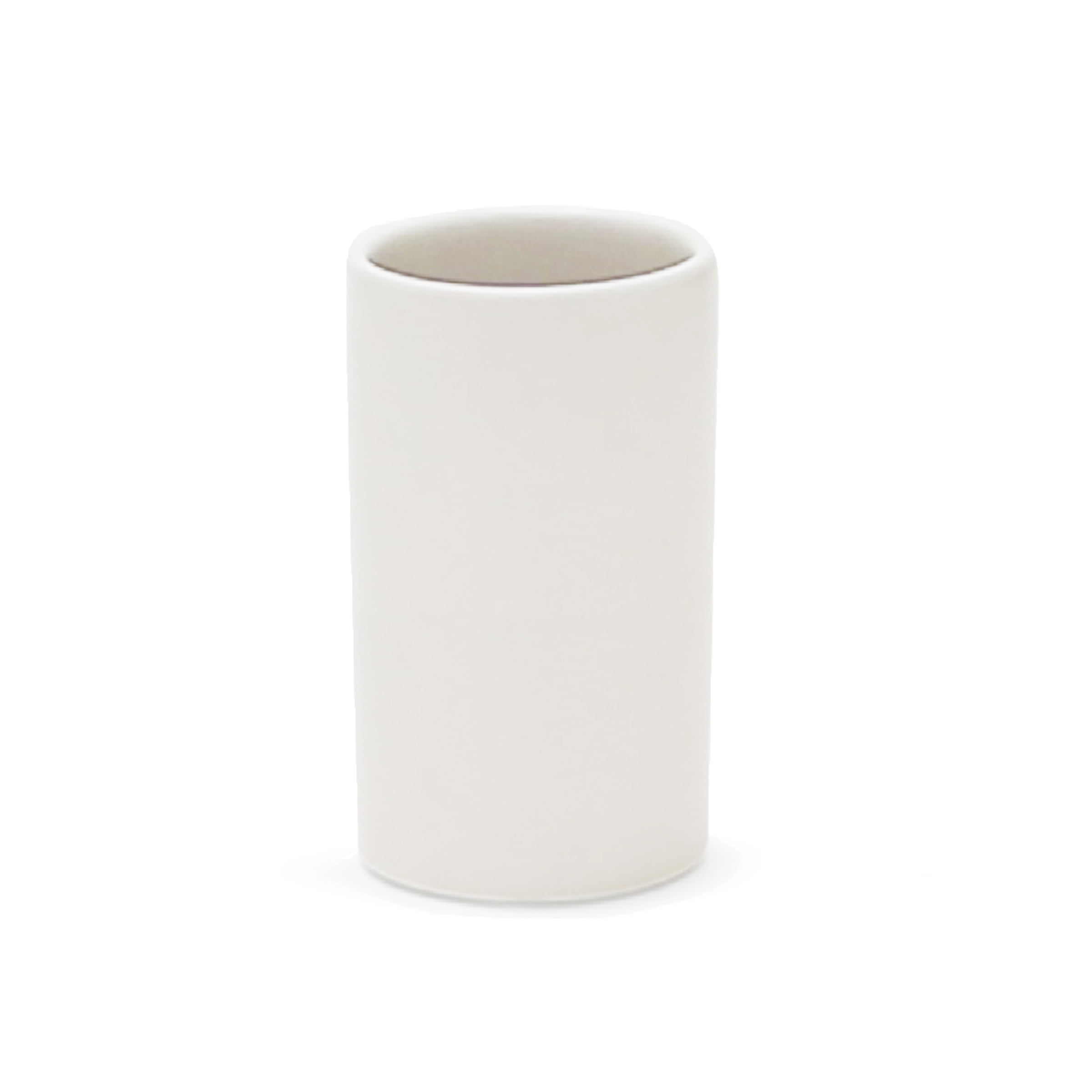 WGV White Ceramic Cylinder - 4" Wide x 8" Height, Good quality, Heavy ...